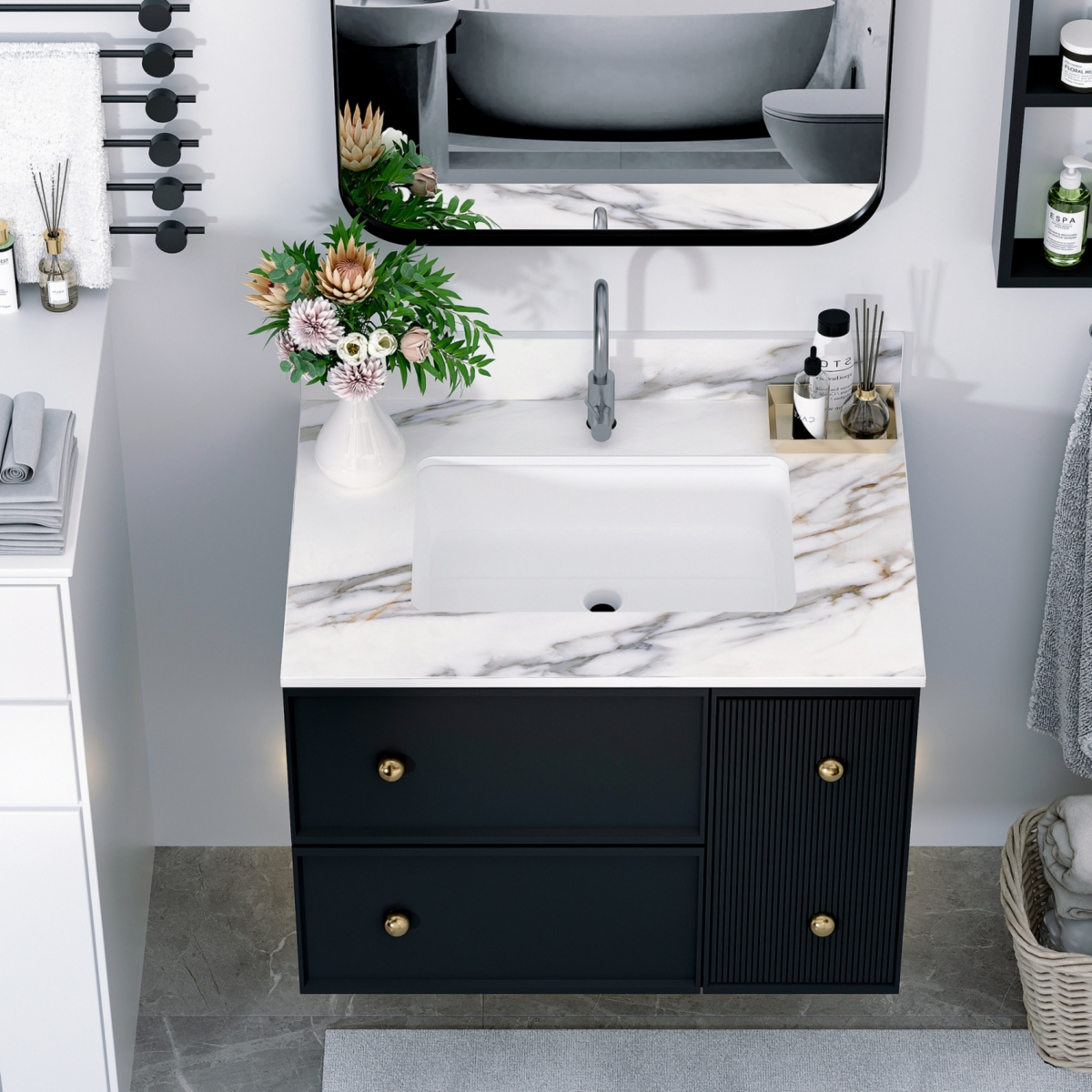 Click here for Streamdale 31" Carrara White Vanity Top with... prices