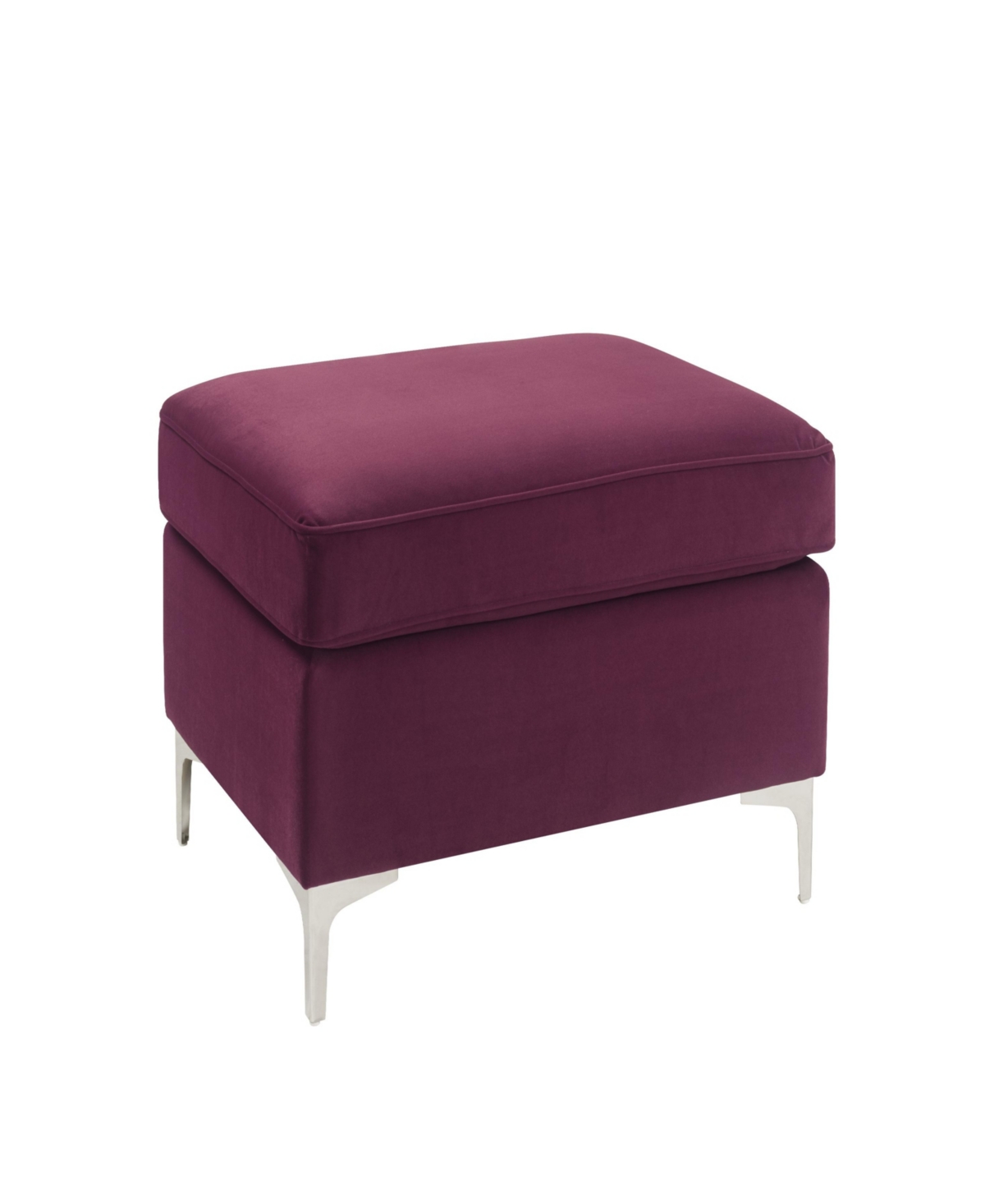 Click here for Streamdale Furniture Jaszira Ottoman  Burgundy Vel... prices