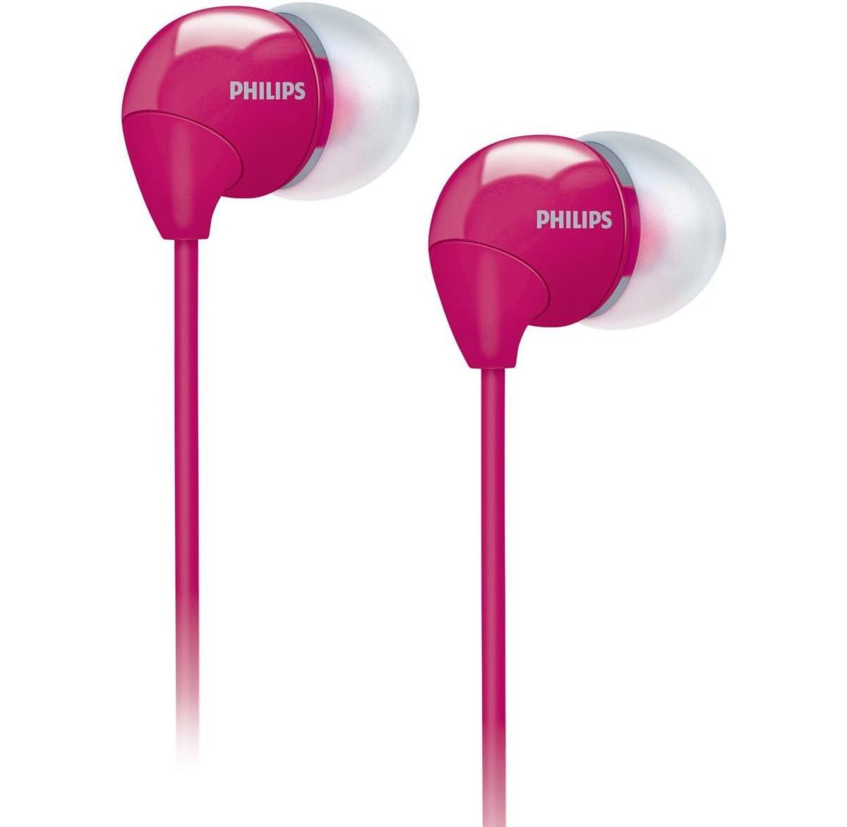Click here for Philips Pink Wired Headphones with Mic - Compact D... prices