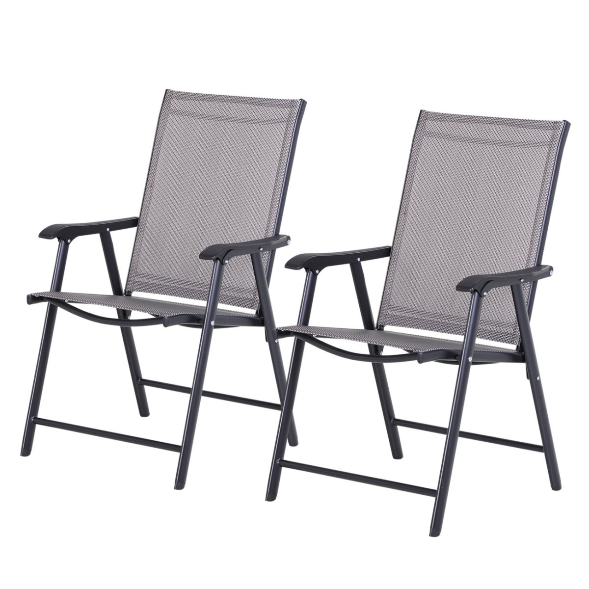 Click here for Set of 2 Patio Folding Chairs  Stackable Outdoor S... prices