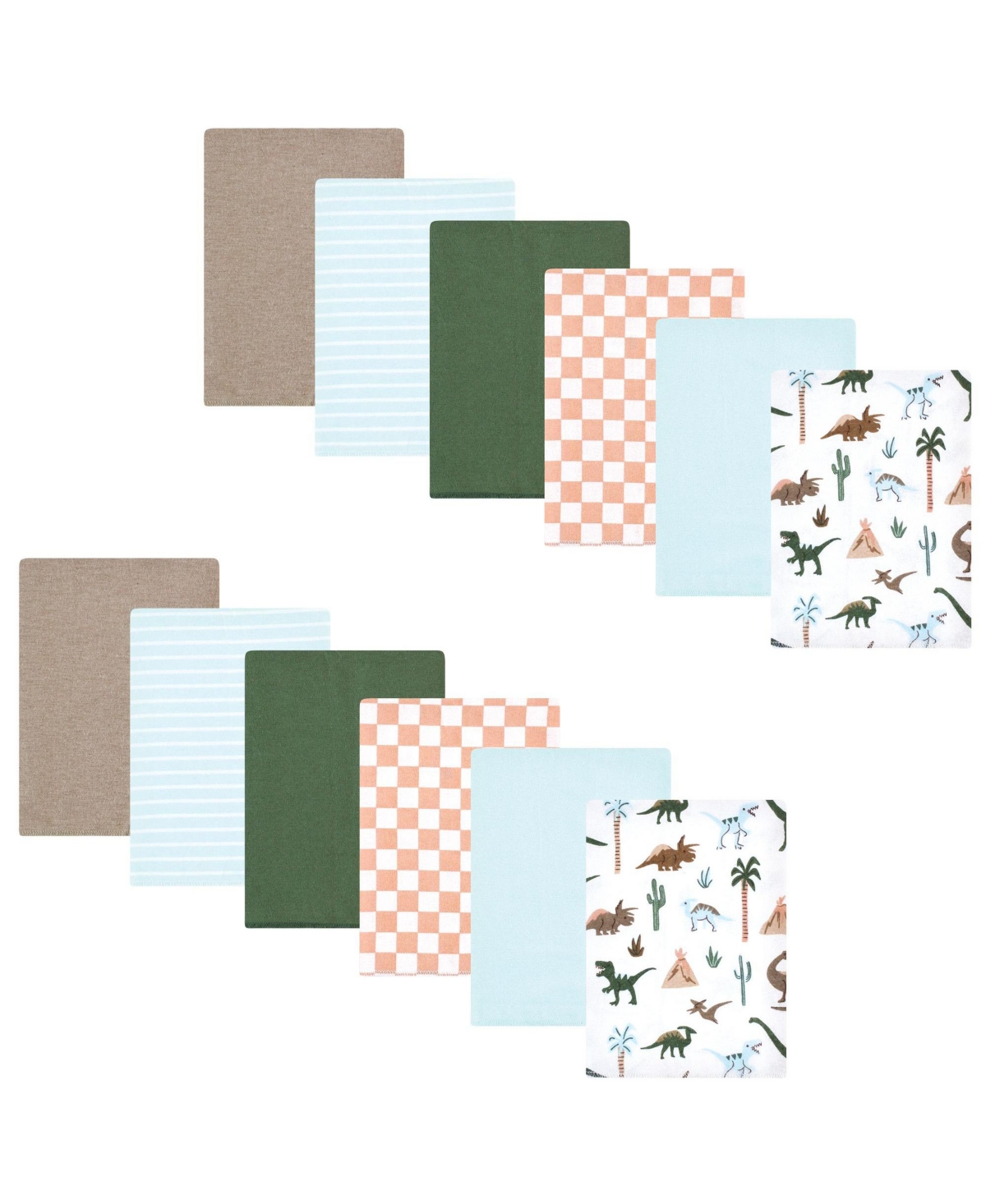 Click here for Hudson Baby Boys 12 Pack Cotton-Poly Flannel Burp... prices