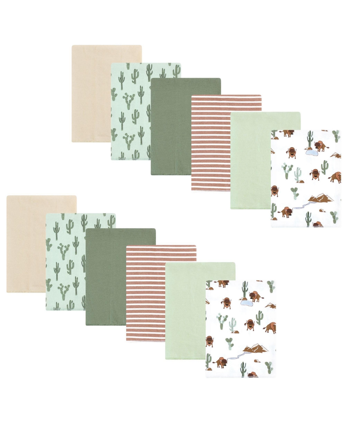Click here for Hudson Baby Boys 12 Pack Cotton-Poly Flannel Burp... prices