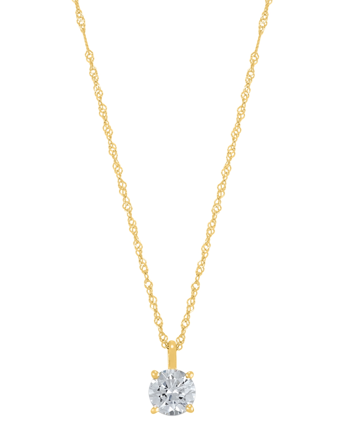 Click here for Diamond Solitaire 18 Pendant Necklace (1/2 ct. t.w... prices