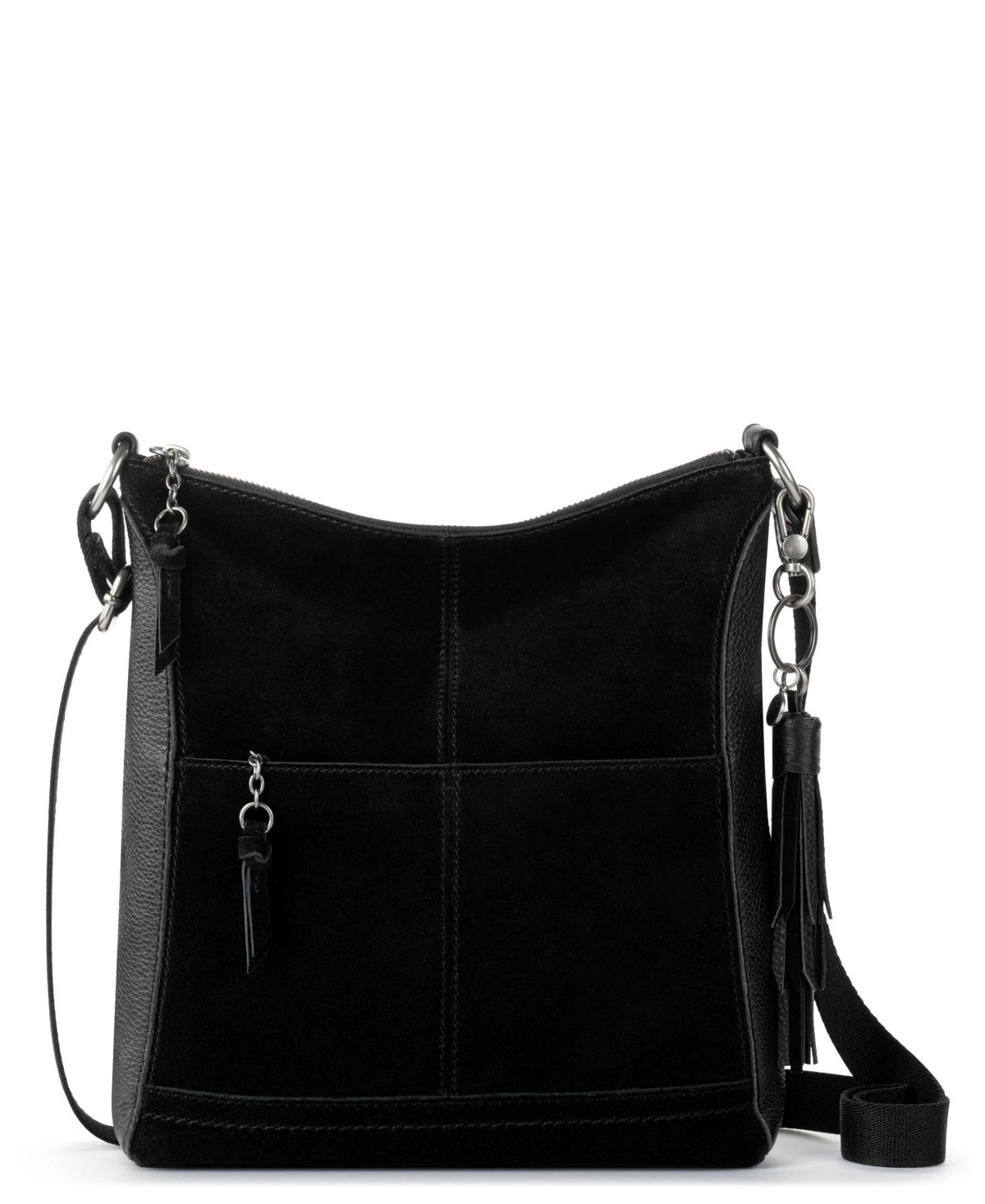 Click here for The Sak Womens Lucia Leather Crossbody Bag - Black... prices