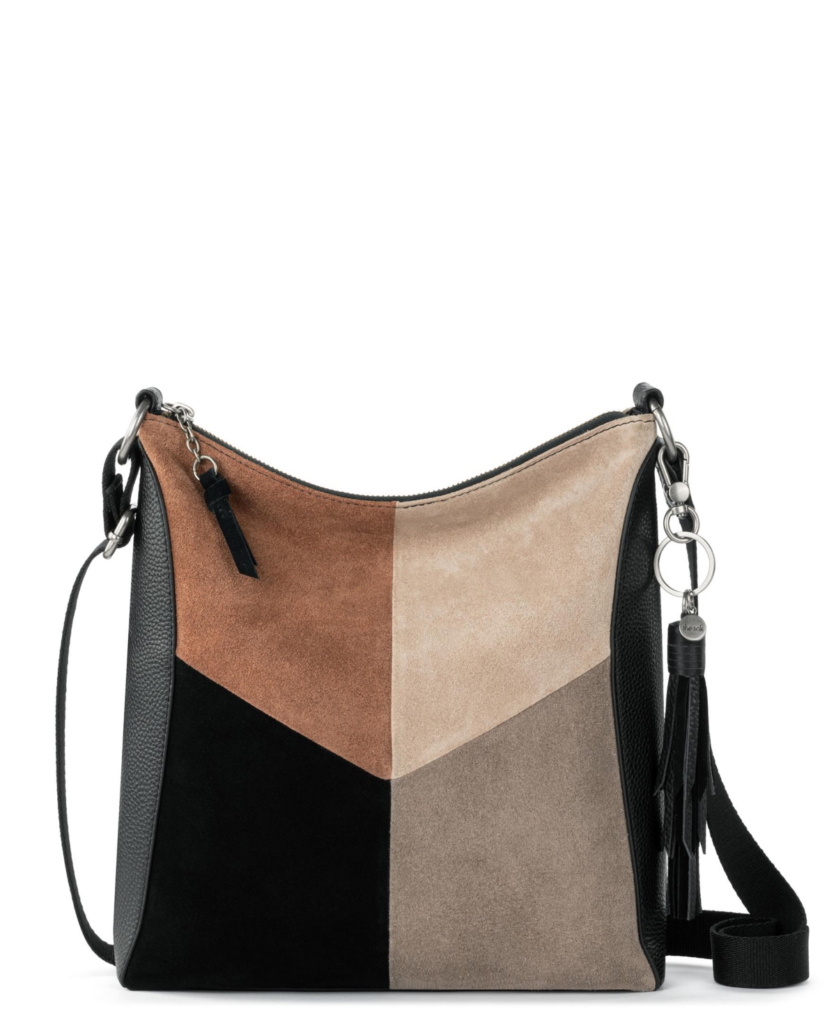 Click here for The Sak Womens Lucia Leather Crossbody Bag - Neutr... prices