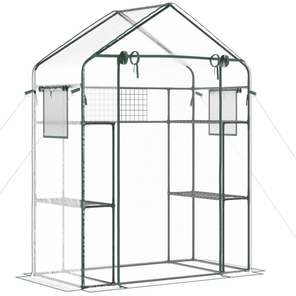 Click here for Outdoor Walk-in Mini Greenhouse with Mesh Door & W... prices