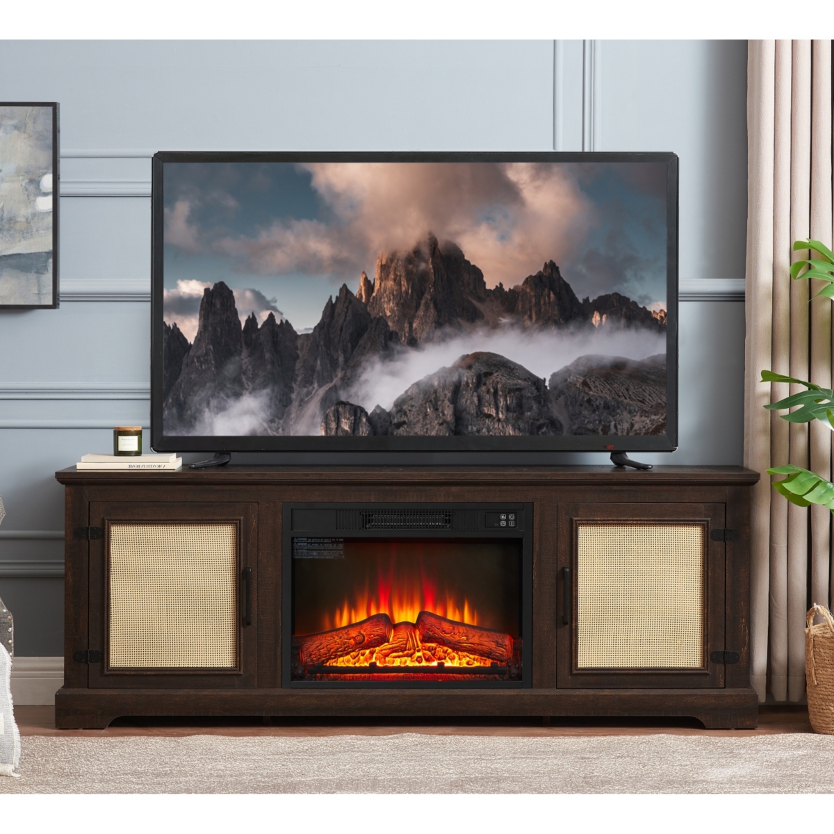 Click here for Streamdale Furniture Natural Rattan Door Cabinet w... prices