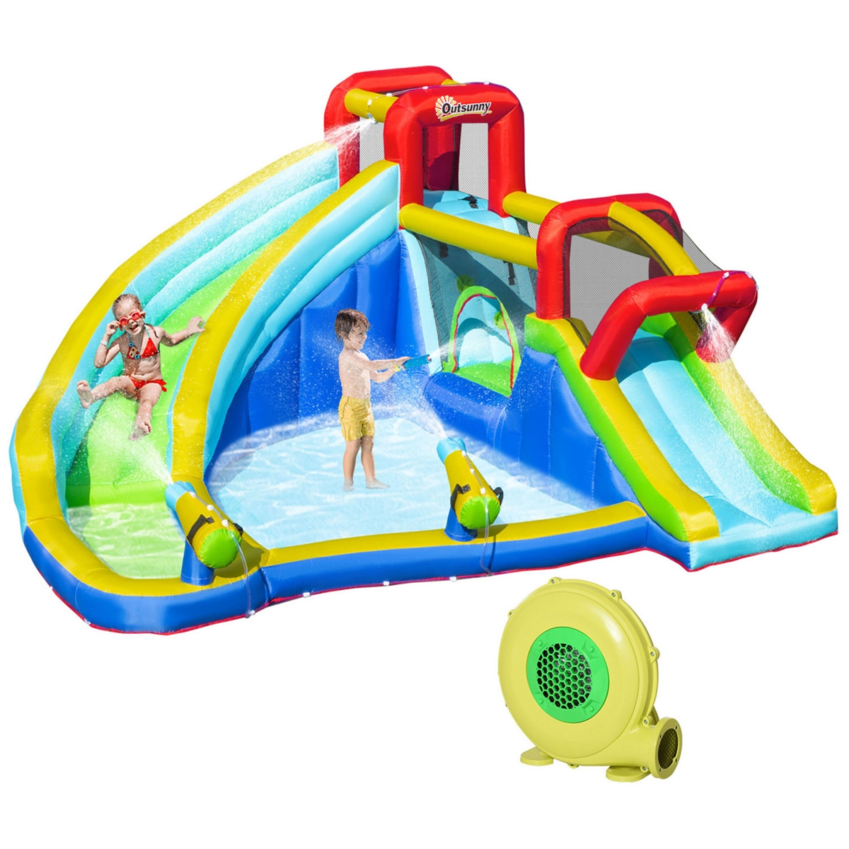 Click here for Streamdale Furniture 5-in-1 Inflatable Water Slide... prices