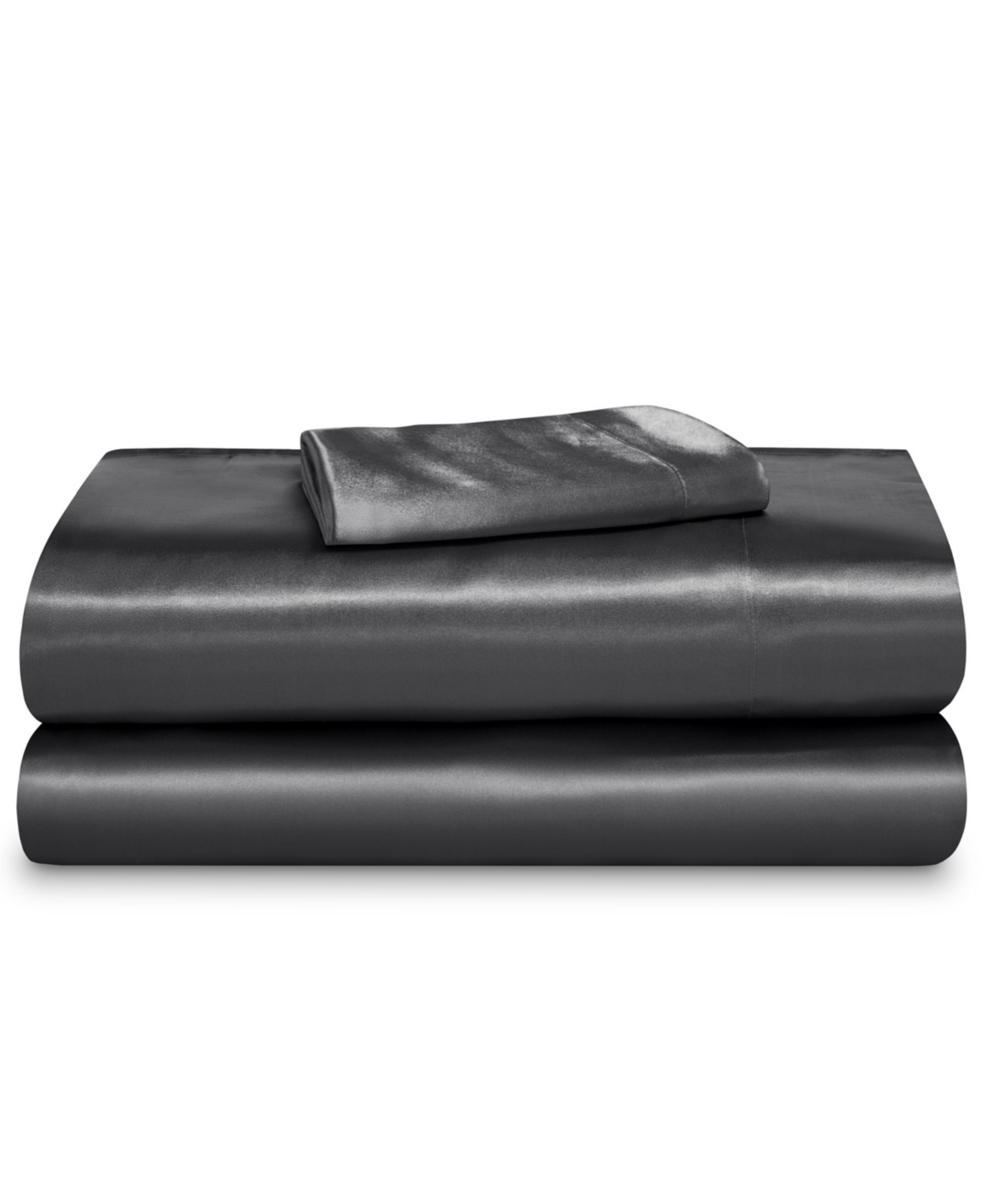 Click here for Bare Home Satin Sheet Set - Grey prices