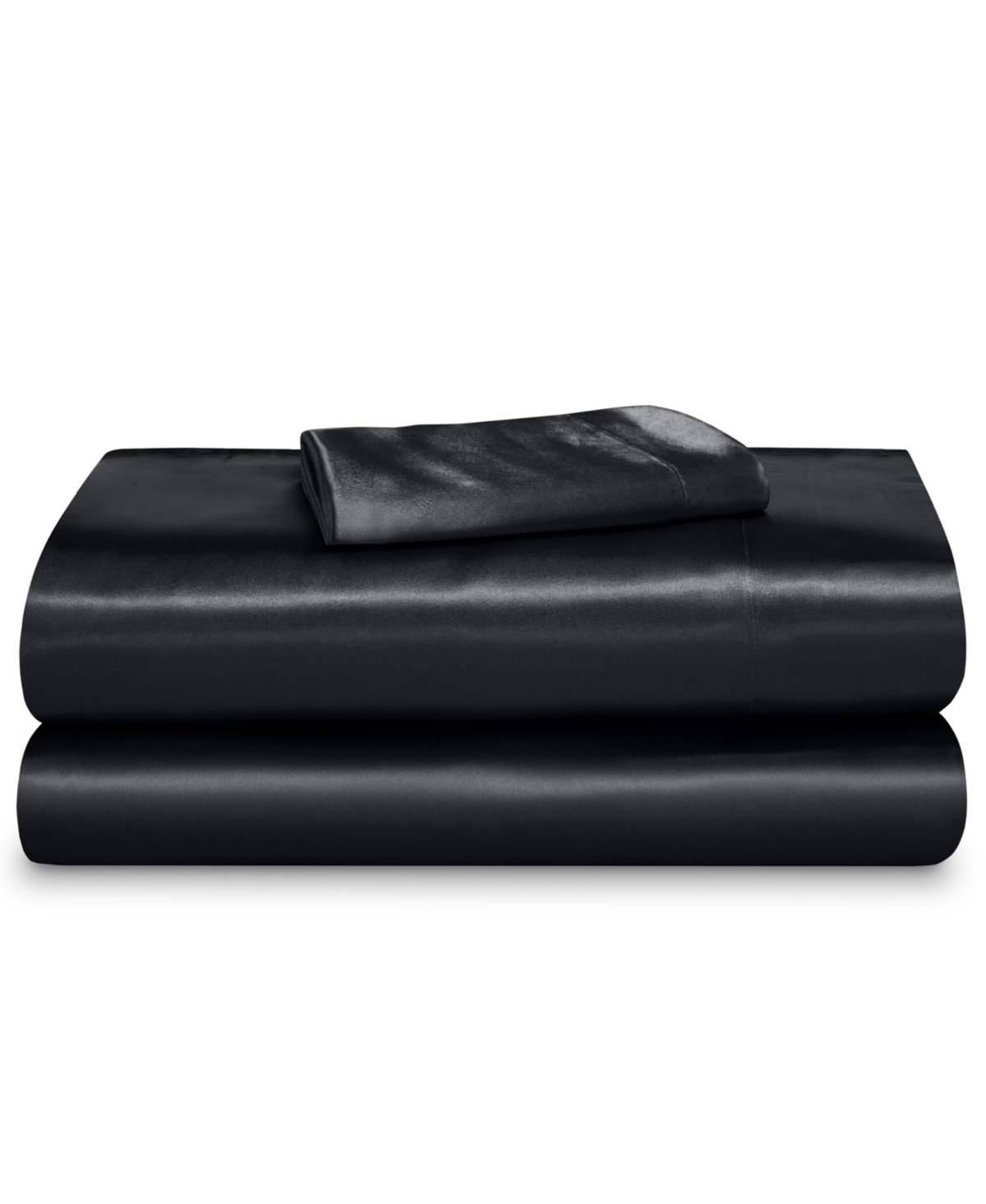 Click here for Bare Home Satin Sheet Set - Black prices