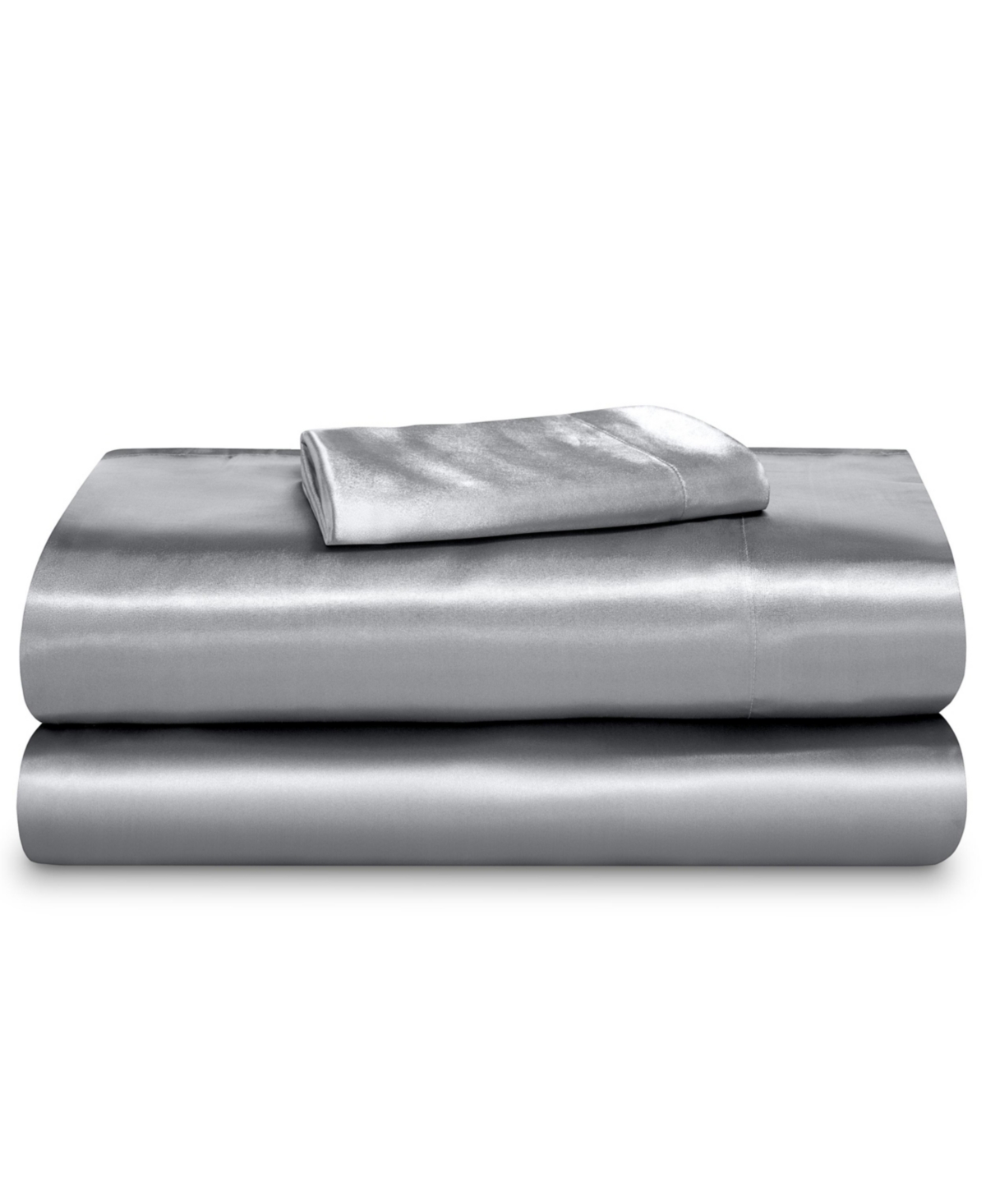 Click here for Bare Home Satin Sheet Set - Silver prices