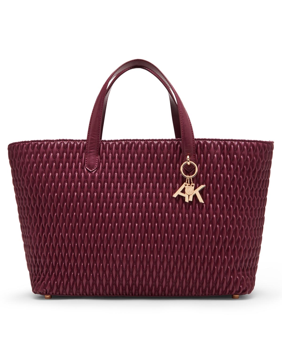 Click here for Anne Klein East West Ruched Large Tote Bag - Red prices
