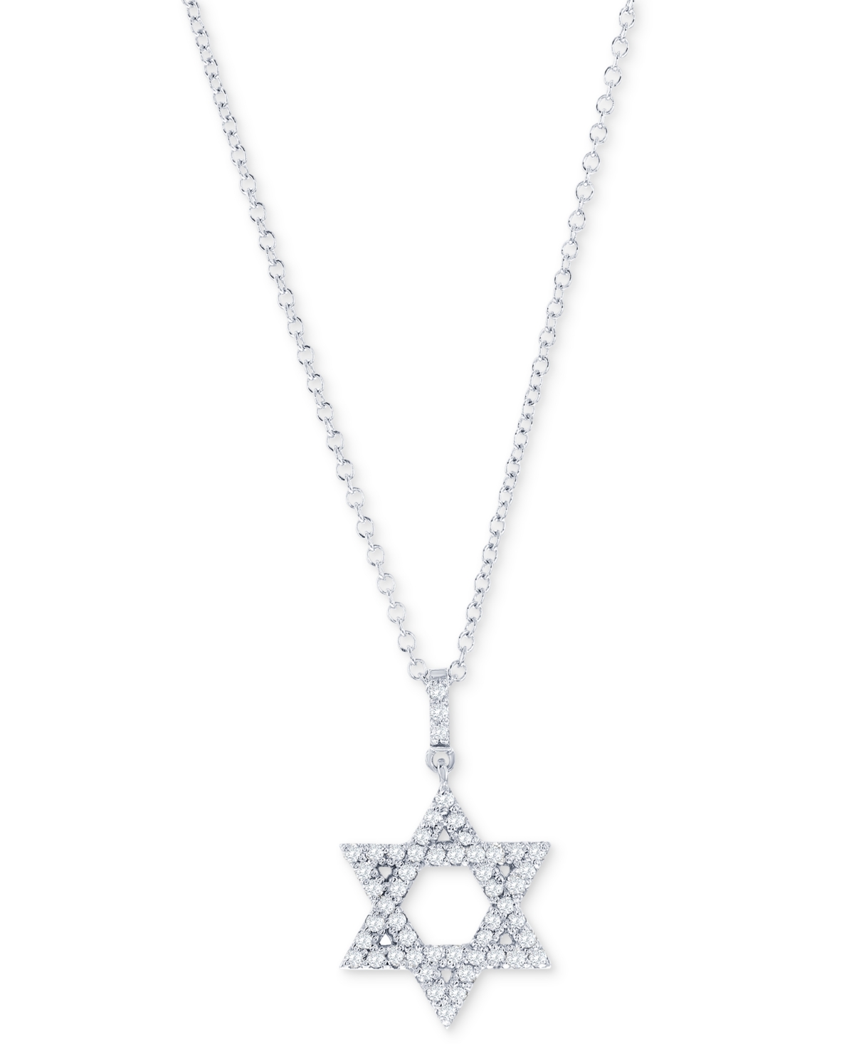 Click here for Diamond Star of David Pendant Necklace (1/4 ct. t.... prices