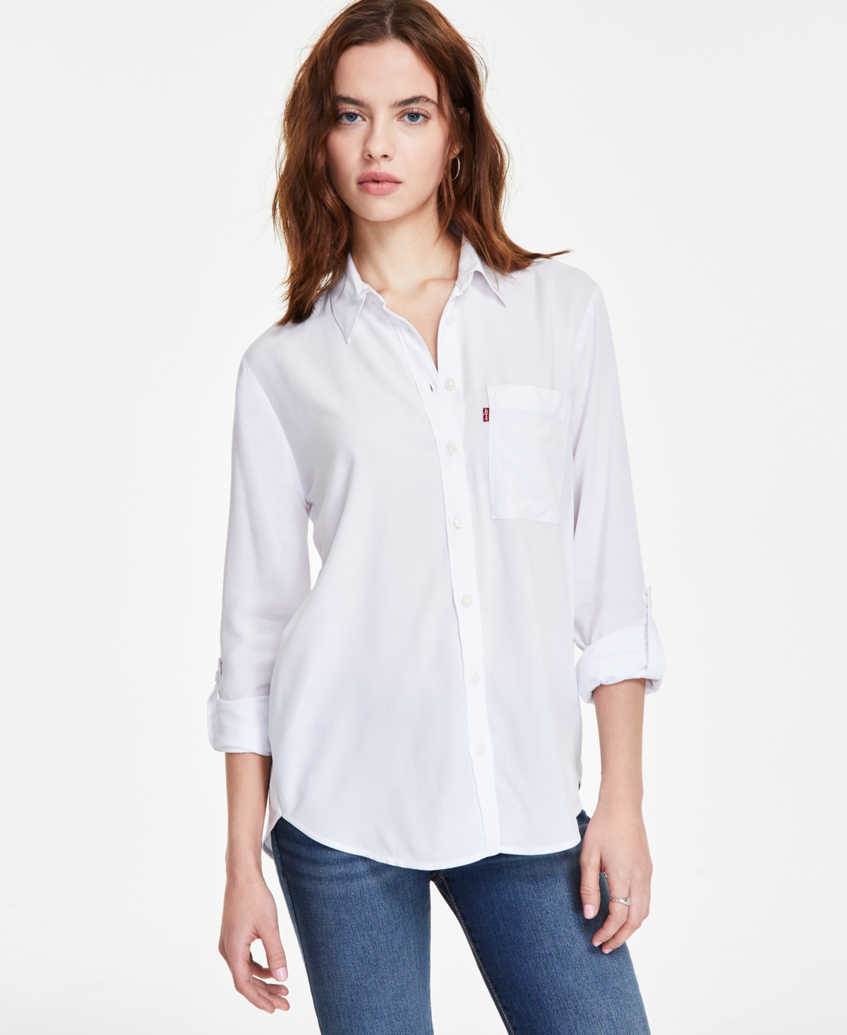 Click here for Levis Womens Darlene Collared Button-Front Shirt -... prices