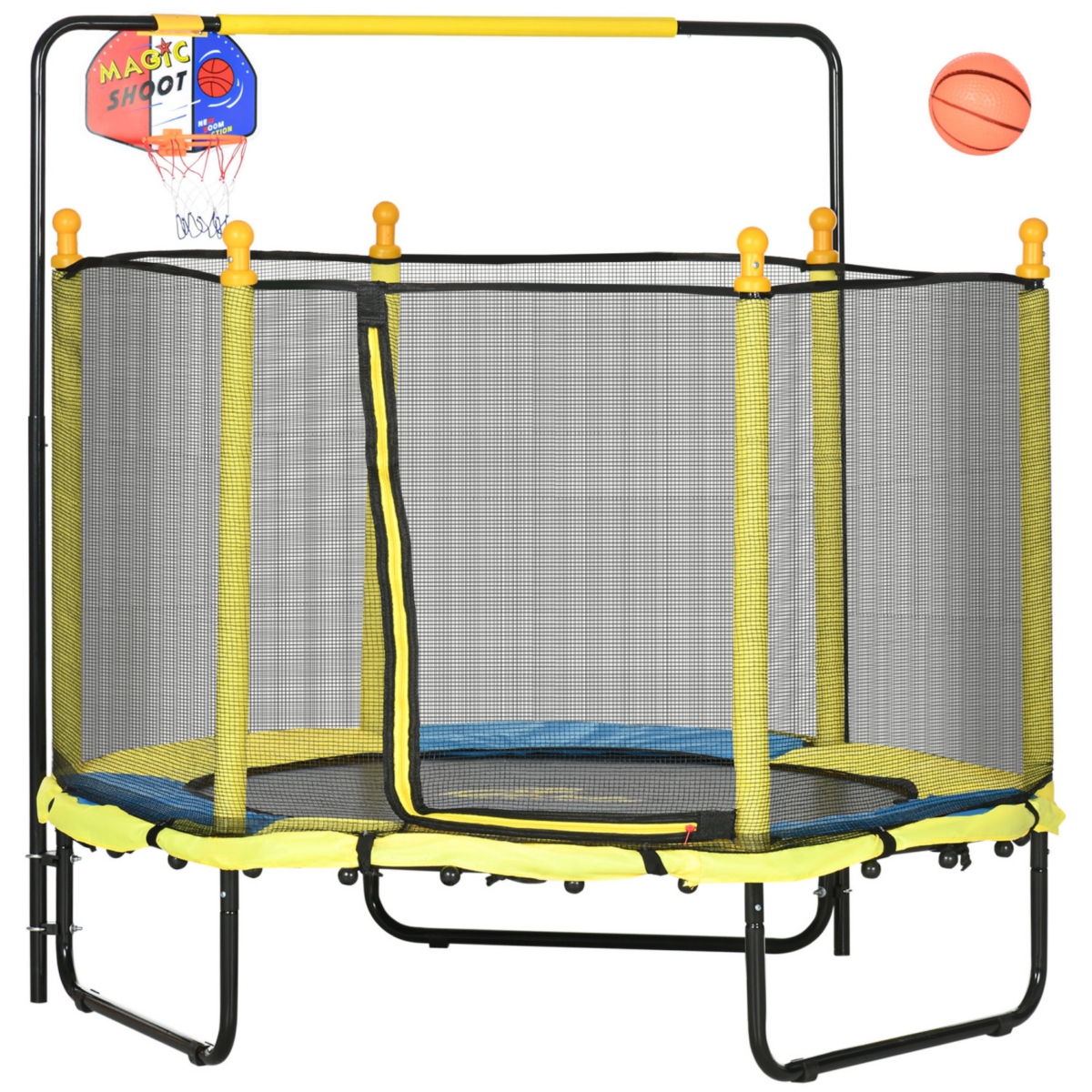 Click here for 4.6 Kids Trampoline with Basketball Hoop  Horizont... prices