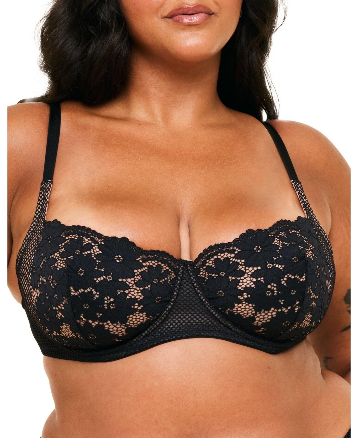 Click here for Adore Me Womens Roxanne Unlined Balconette Bra - B... prices
