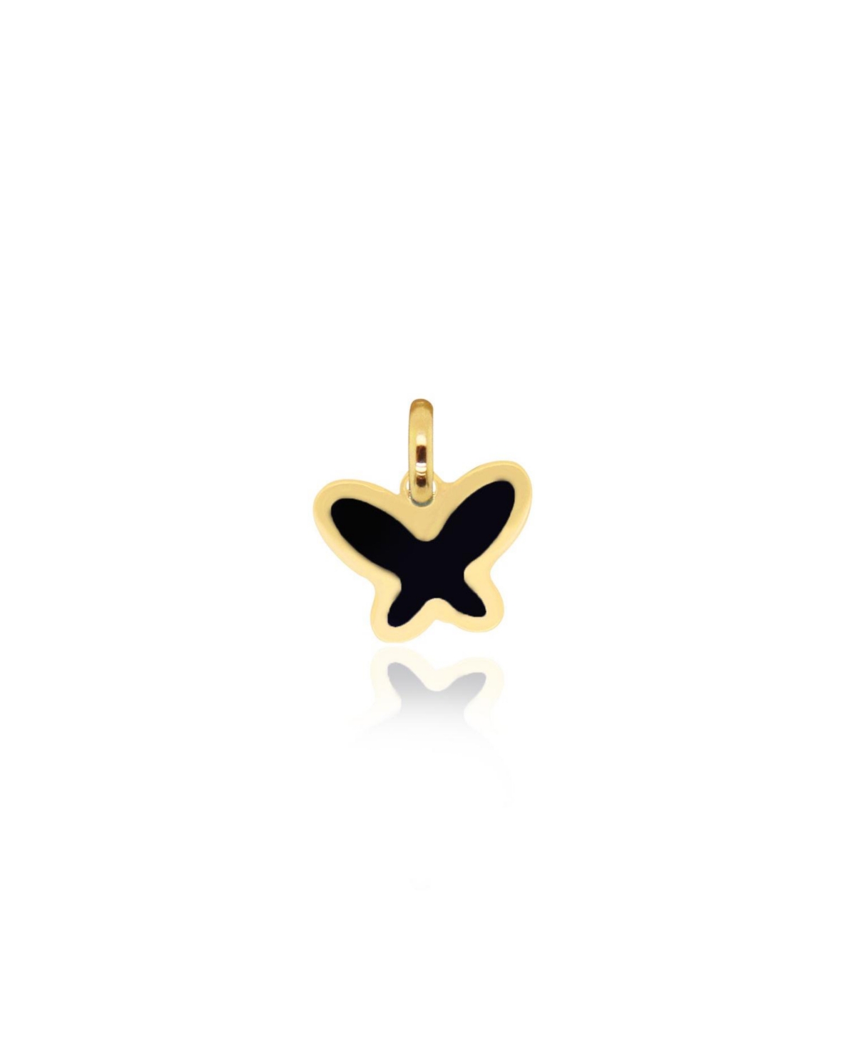 Click here for The Lovery Onyx Butterfly Charm 14K Gold 11 millim... prices
