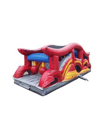 JumpOrange Shadow Obstacle Course Bounce House Inflatable for Kids and ...