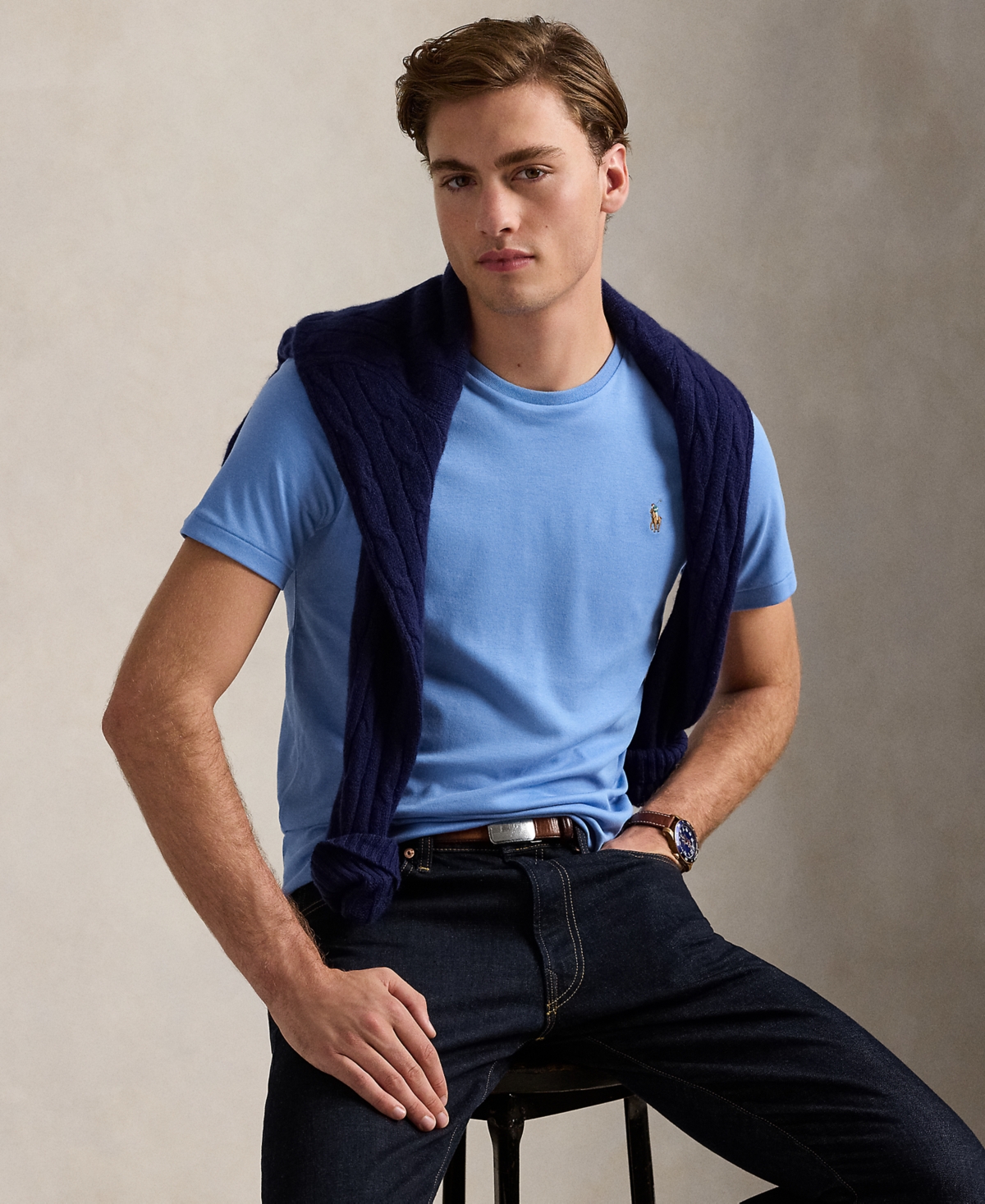 Click here for Polo Ralph Lauren Mens Custom Slim Fit Soft Cotton... prices