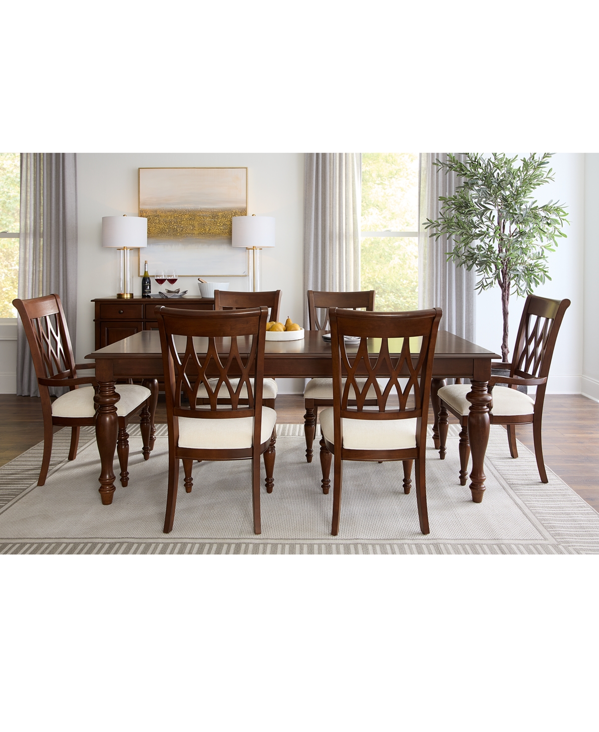 Click here for Daria 7-Pc. Dining Set (Rectangular Table  4 Side... prices