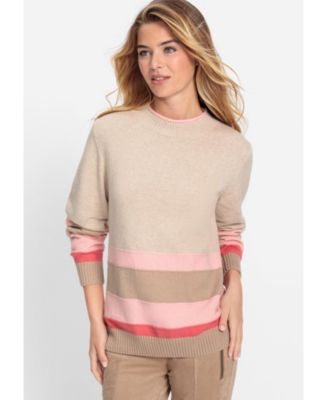 Olsen Women's Block Stripe Sweater - Macy's