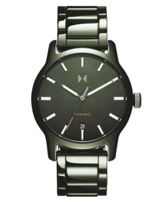 MVMT Men's Classic II Green Ceramic Bracelet Watch ,44mm - Macy's