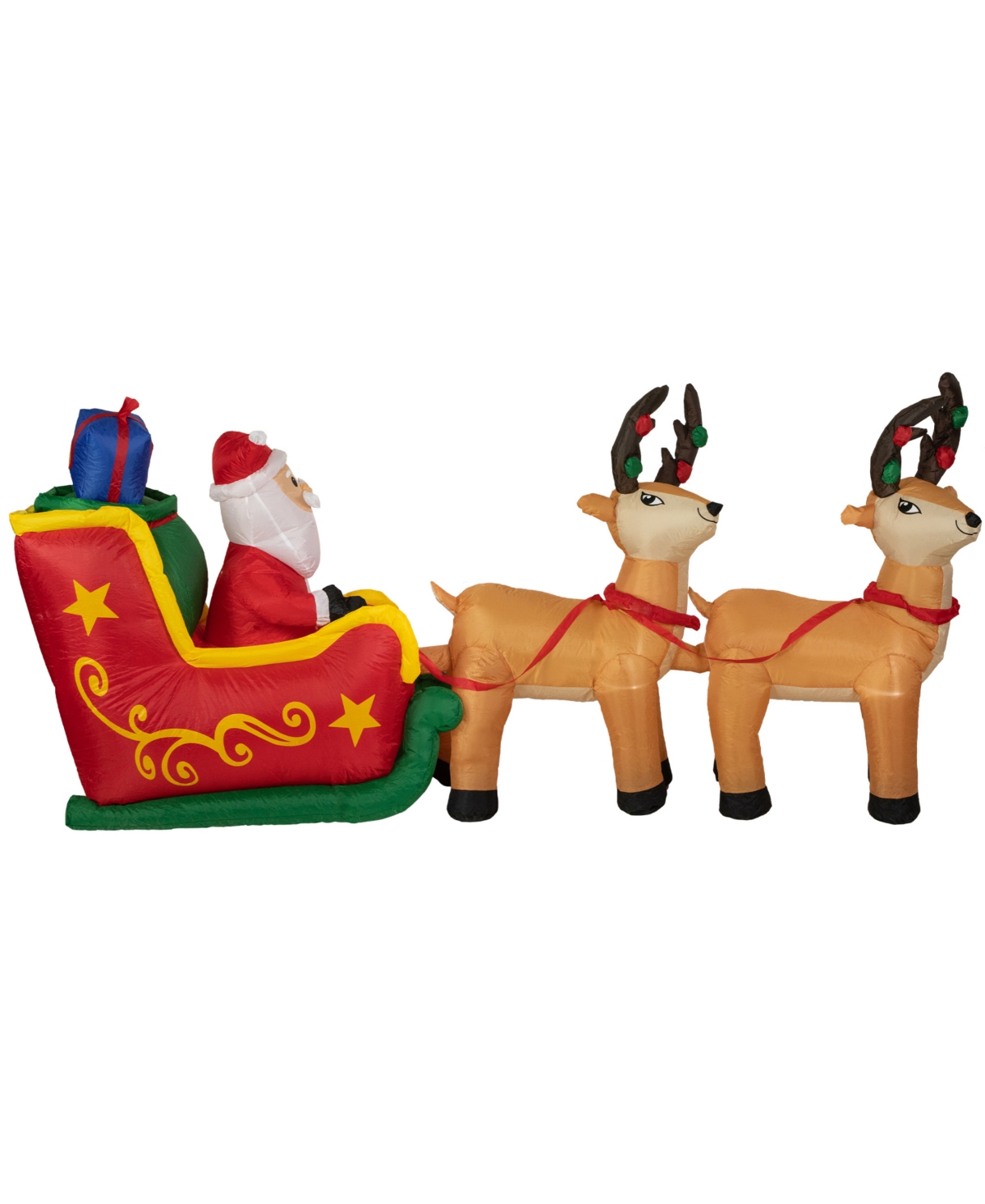 Click here for Northlight 8 Inflatable Santas Sleigh and Reindeer... prices