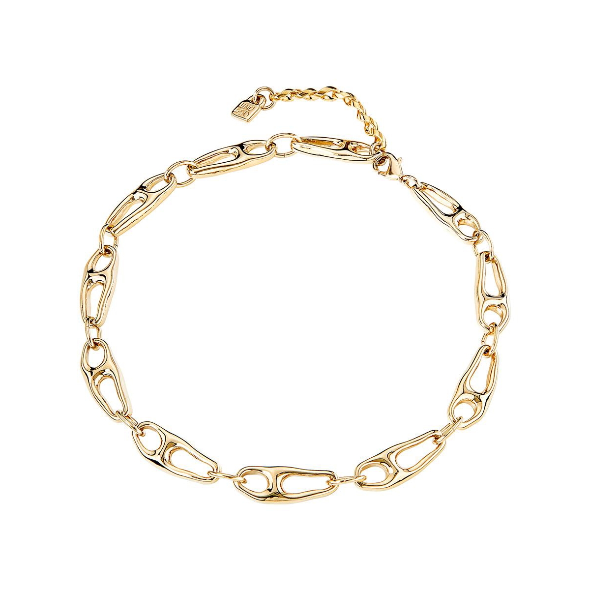 Click here for UNOde50 Sterling Silver Metal Clad Small Link Neck... prices