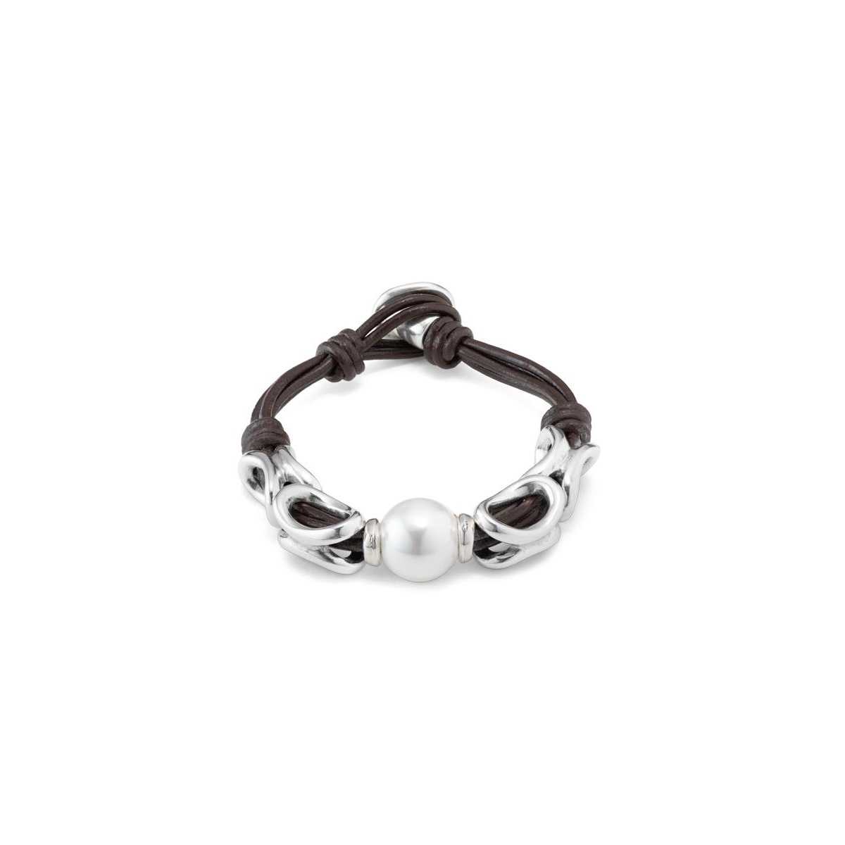 Click here for UNOde50 Oval Silver Link Central Cultured Pearl Le... prices