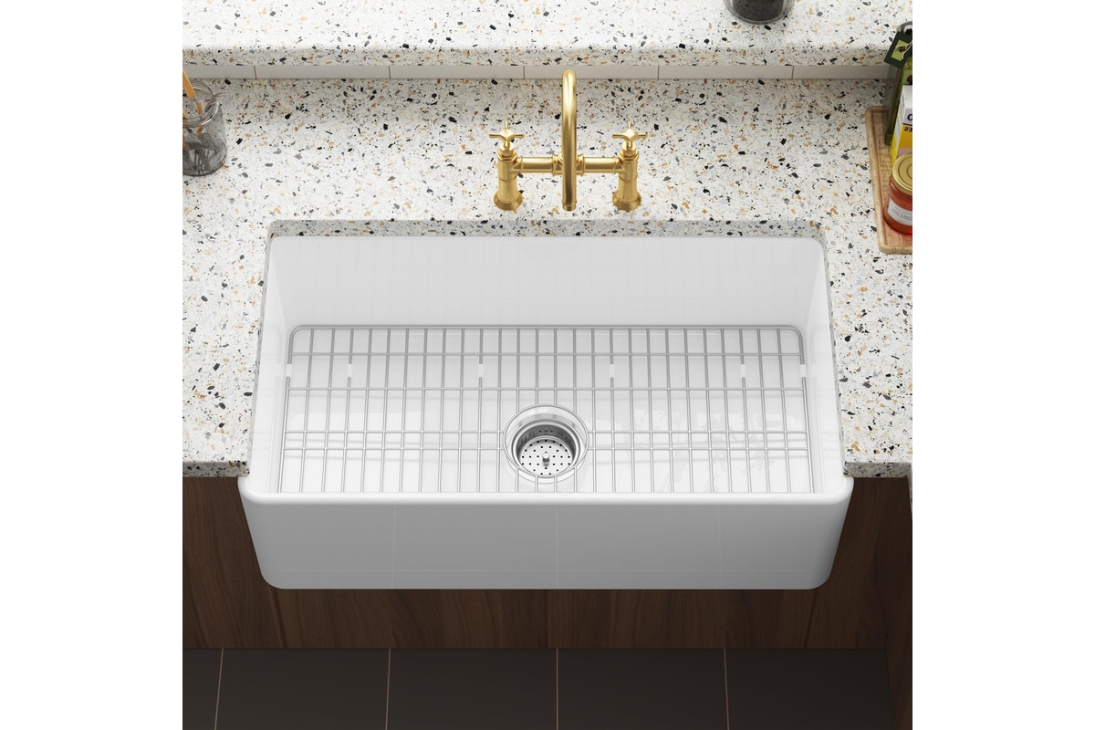 Click here for gaomon White Farmhouse Sink 33 inch Fireclay Apron... prices