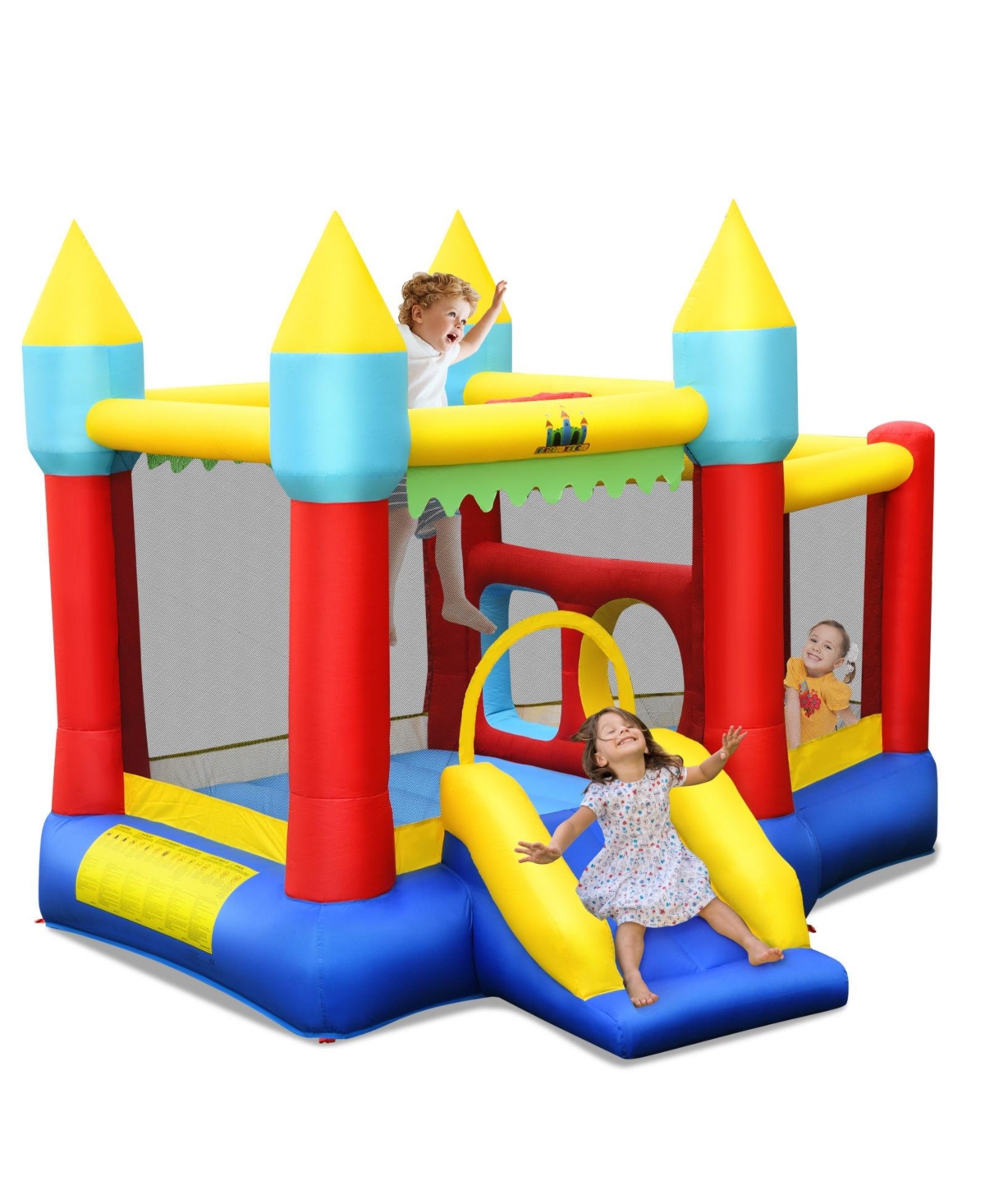 Click here for Gouun Inflatable Bounce Slide Jumping Castle Witho... prices