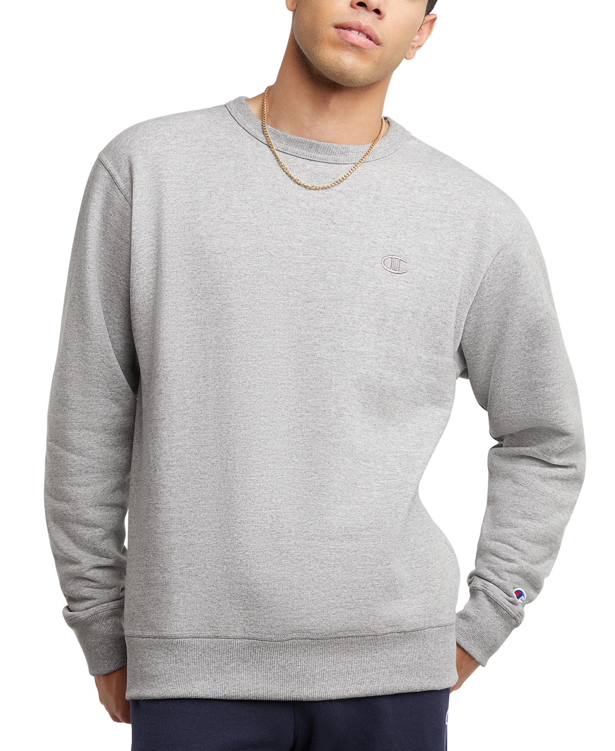 Click here for Champion Mens Powerblend Fleece Sweatshirt - Oxfor... prices
