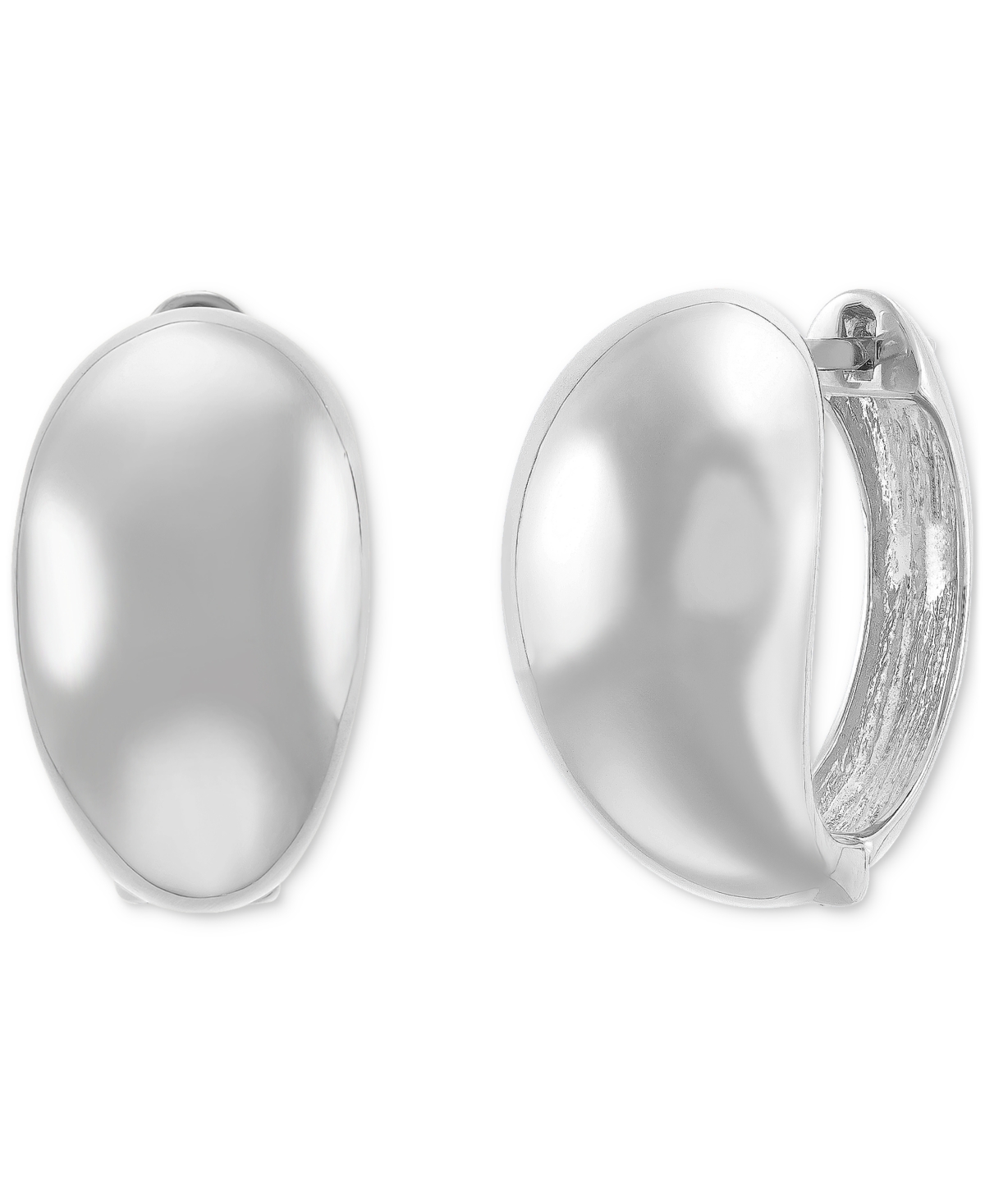 Click here for Small Polished Graduated Huggie Hoop Earrings in S... prices