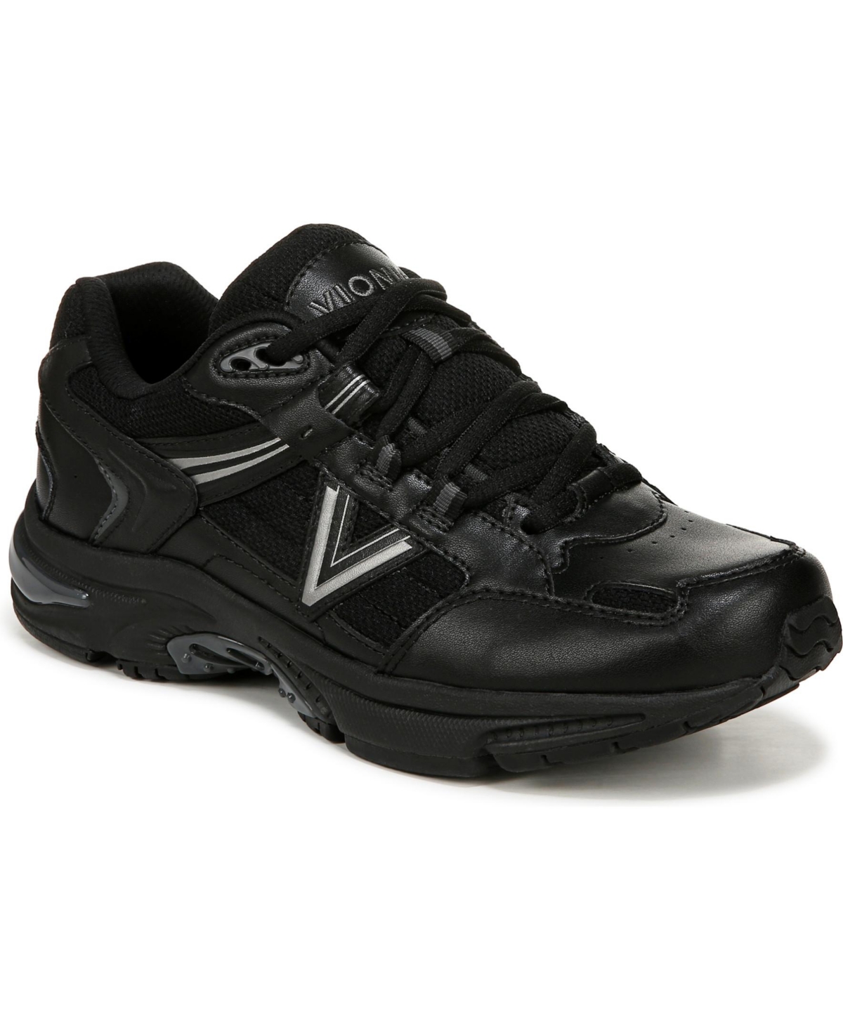 Click here for Vionic Womens 23Walk 2.0 Walking Shoes - Black lea... prices