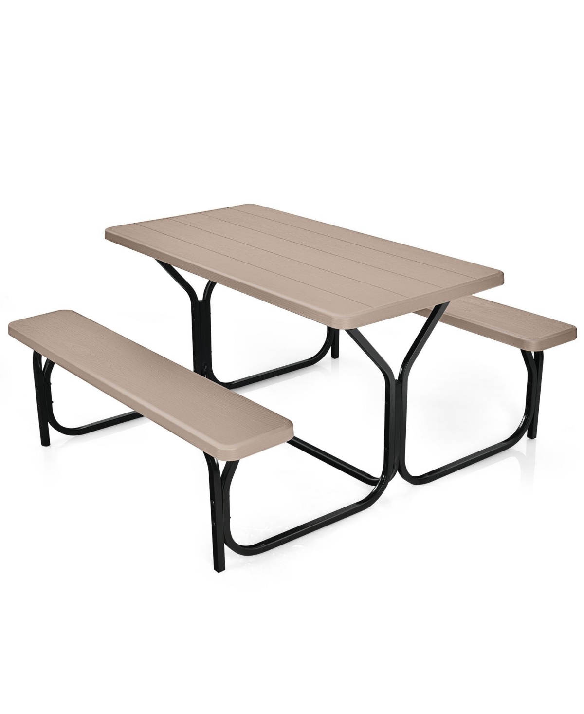 Click here for Sugift Hdpe Outdoor Picnic Table Bench Set with Me... prices
