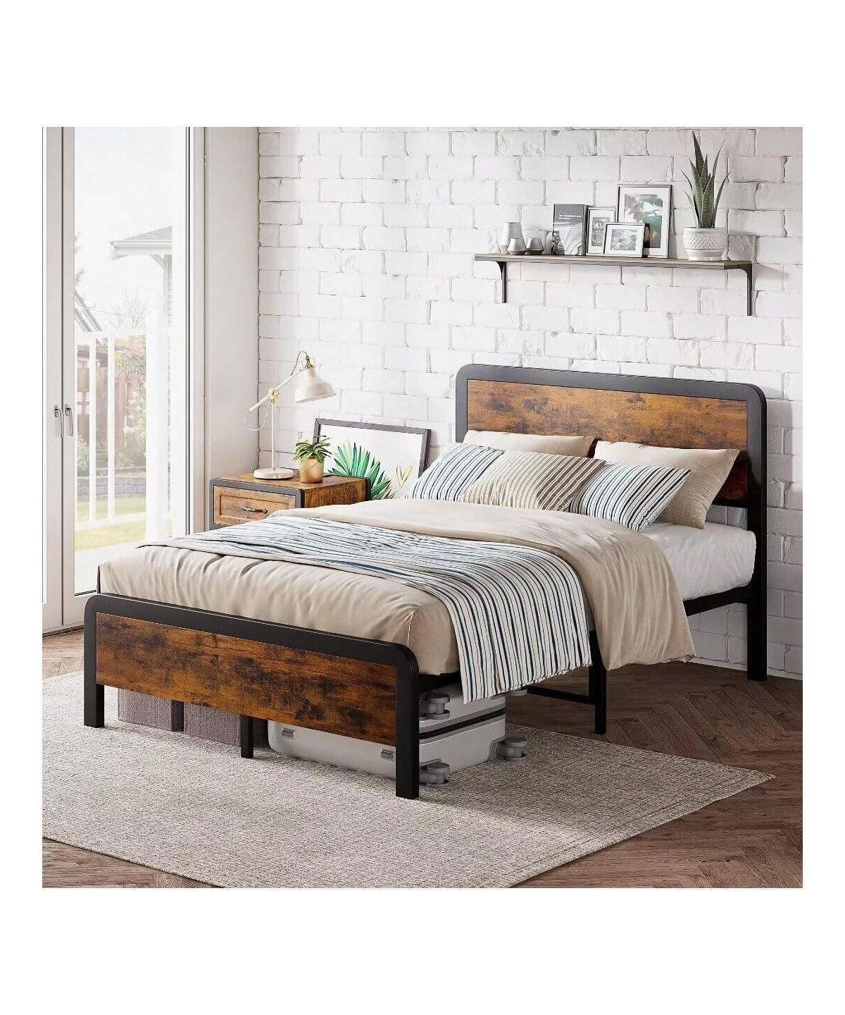 Click here for gaomon Twin/Full/Queen Platform Bed Frame With Woo... prices