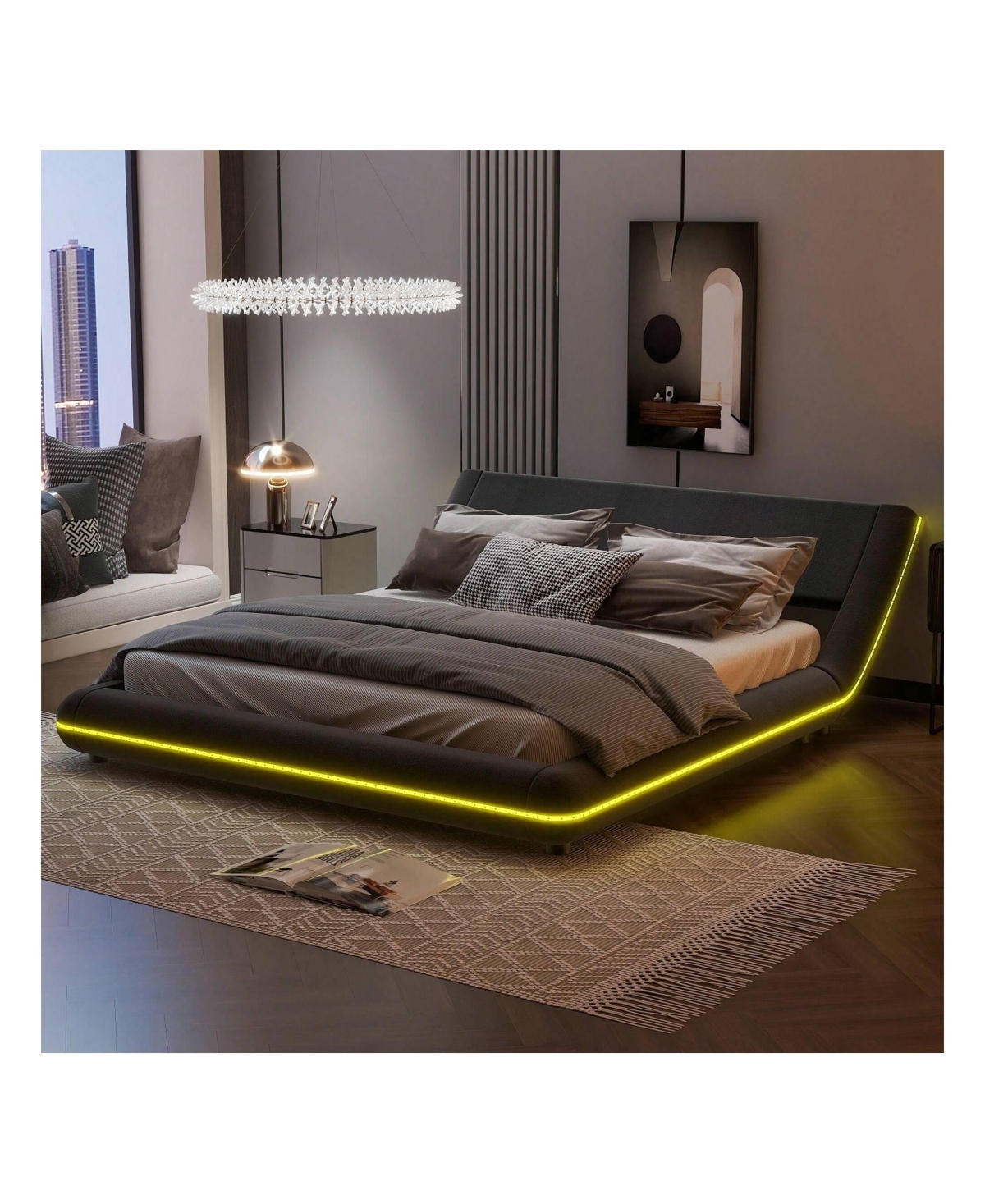 Click here for gaomon Full Size/Queen Size Upholstery Platform Be... prices