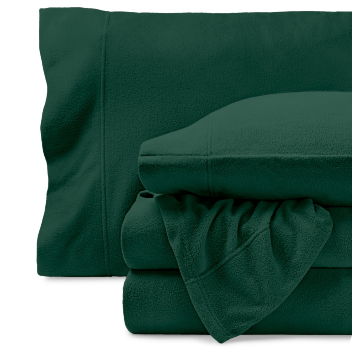 Click here for Bare Home Polar Fleece Sheet Set  King - Forest gr... prices