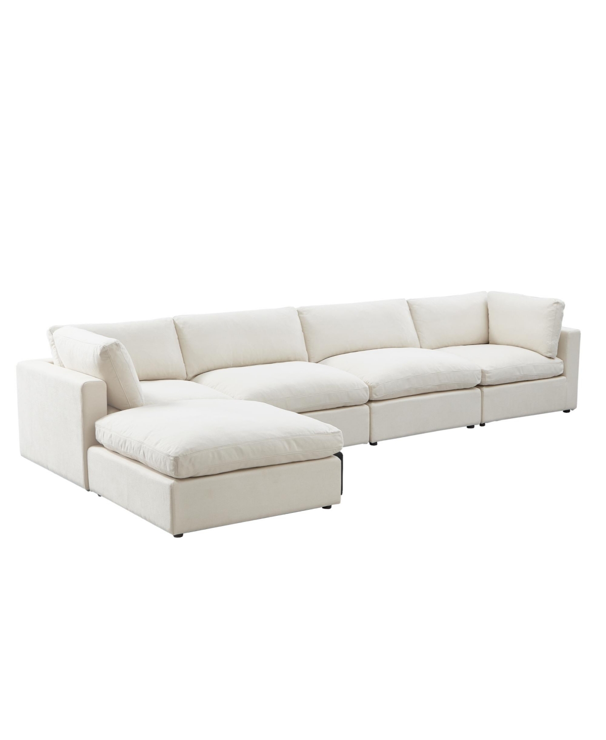 Click here for Rustic Manor Yaritza Linen 4- Seat Modular Sofa Ch... prices