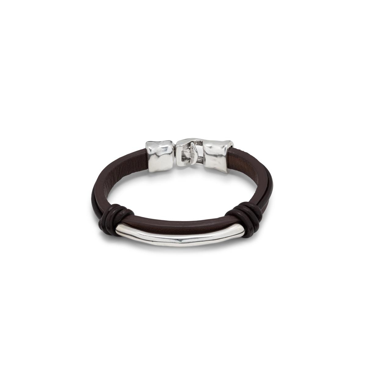 Click here for UNOde50 Central Tube Sterling Silver Metal Bracele... prices