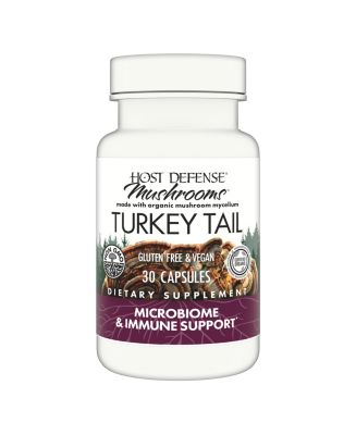 Host Defense Turkey Tail Capsules - Digestive Health & Immune Response ...