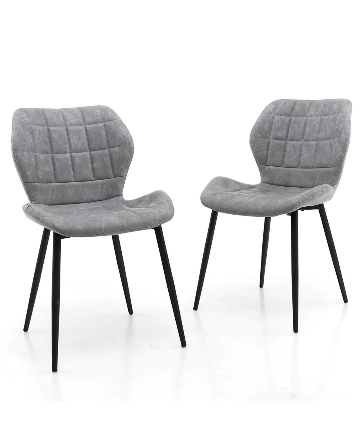 Click here for Gymax Dining Chairs Set of 2 w/ Padded Back Metal... prices