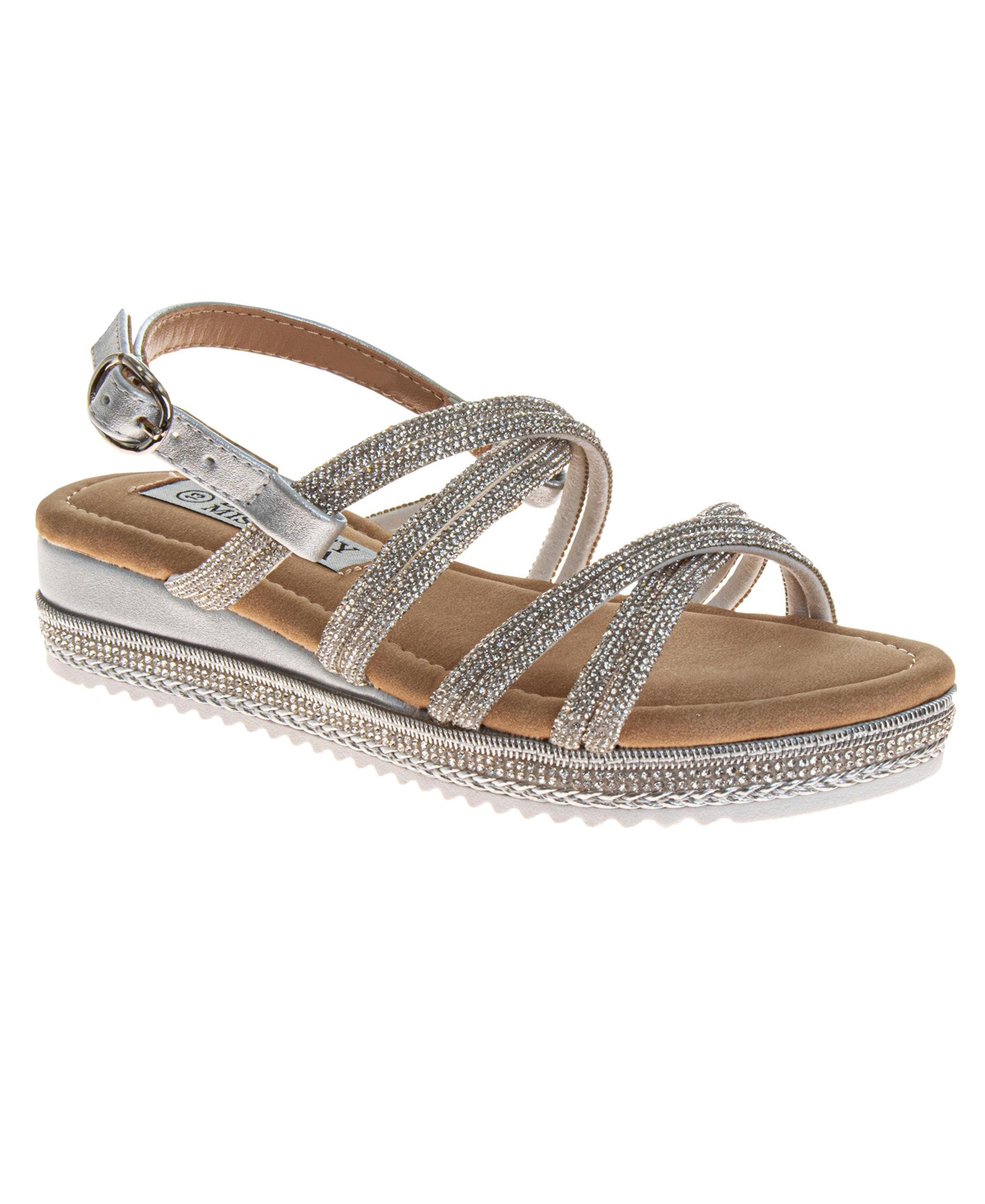 Click here for Badgley Mischka Little Girls Wedge Sandals. (Littl... prices