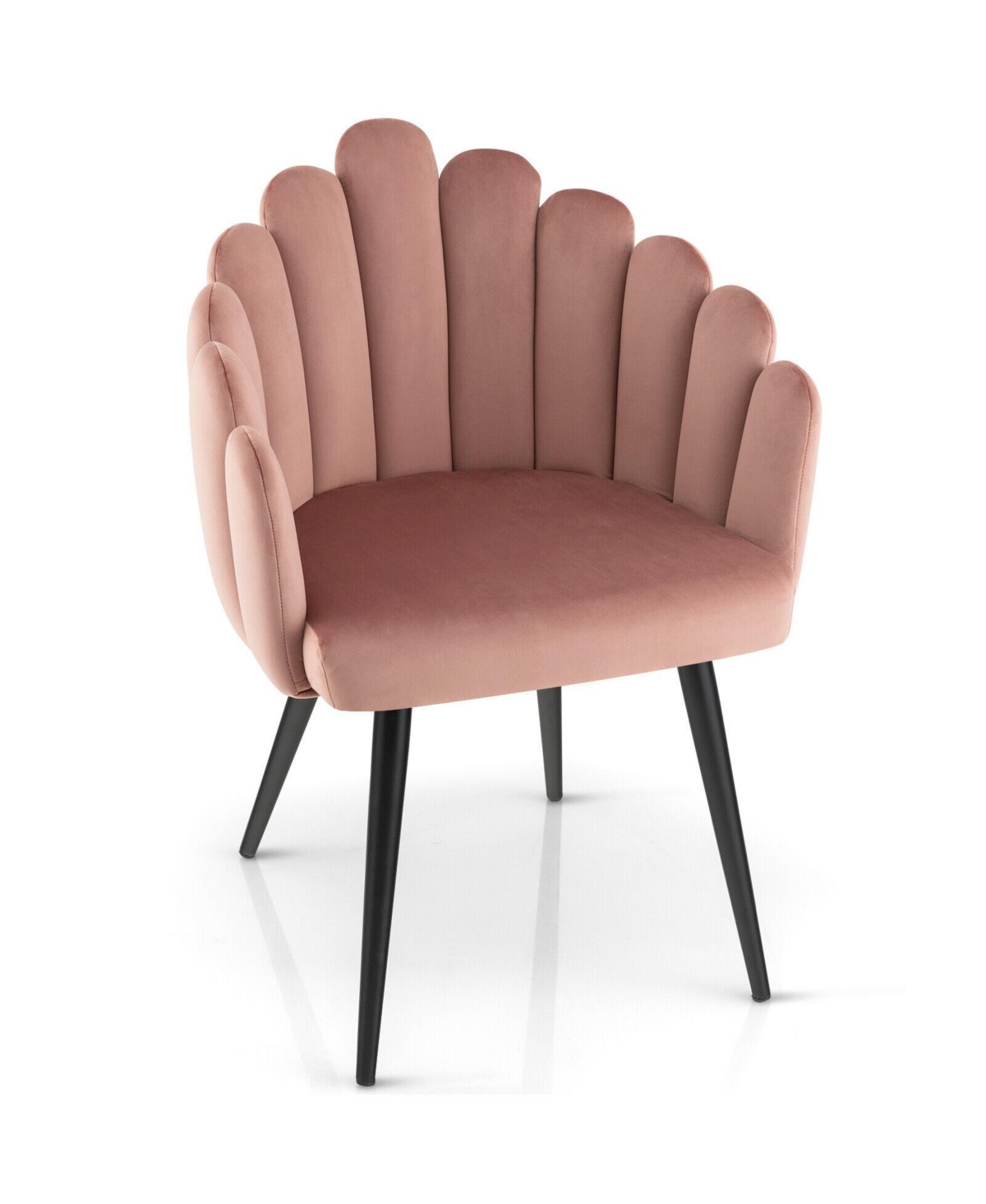 Click here for Sugift Modern Velvet Dining Chair with Metal Base... prices