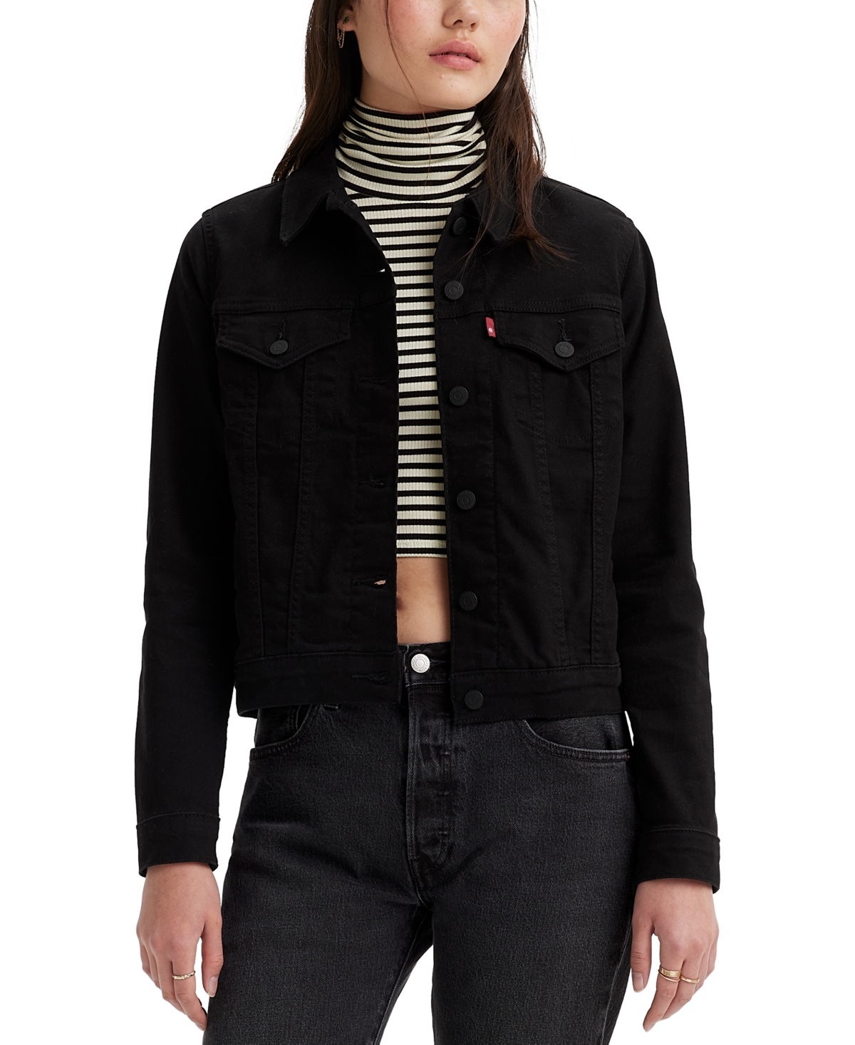 Click here for Levis Womens Original Cotton Denim Trucker Jacket... prices
