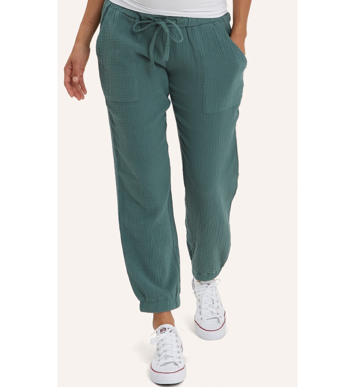 Click here for Nom Maternity Maternity Chamonix Jogger - Eucalypt... prices