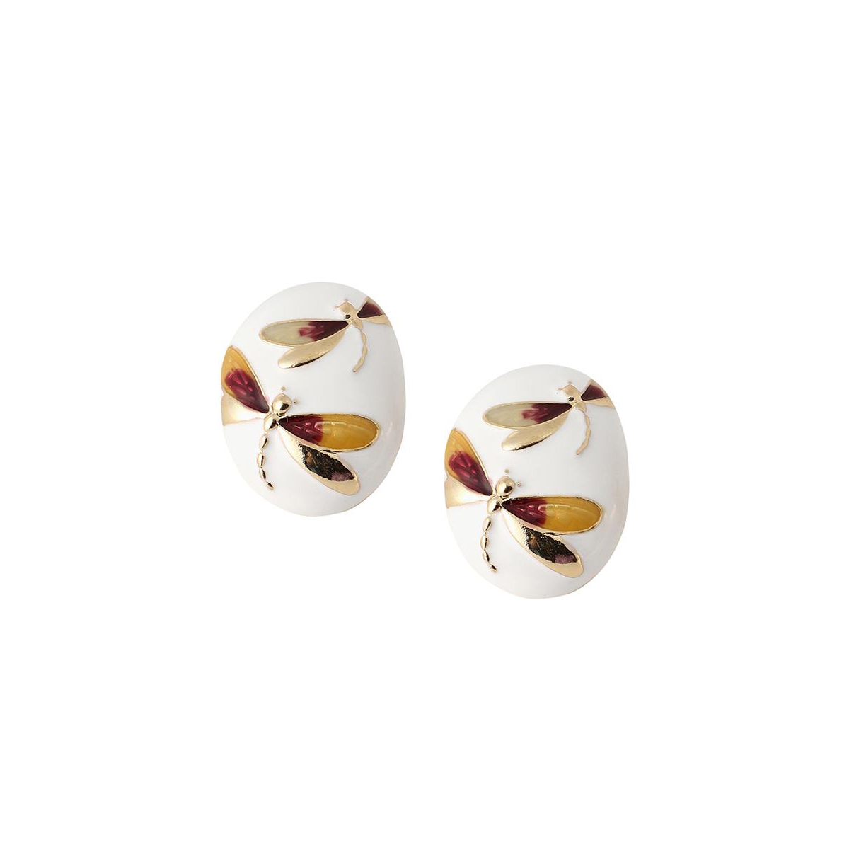 Click here for Sohi Womens The Dragonfly Stud Earrings - Blue prices