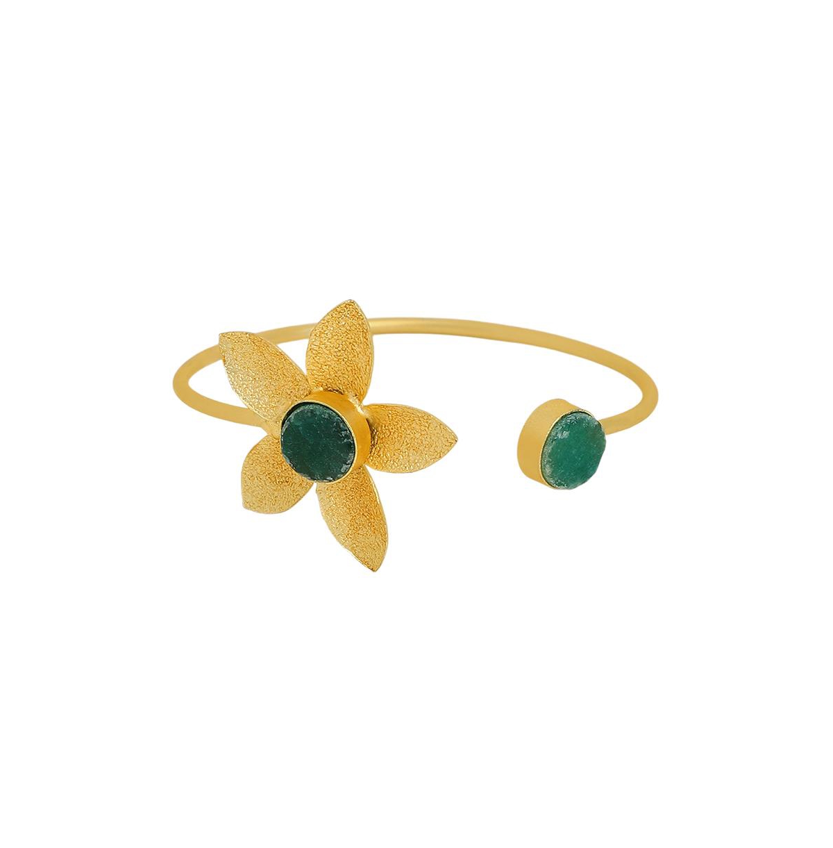 Click here for Sohi Womens The Flur Cuff Bracelet - Green prices