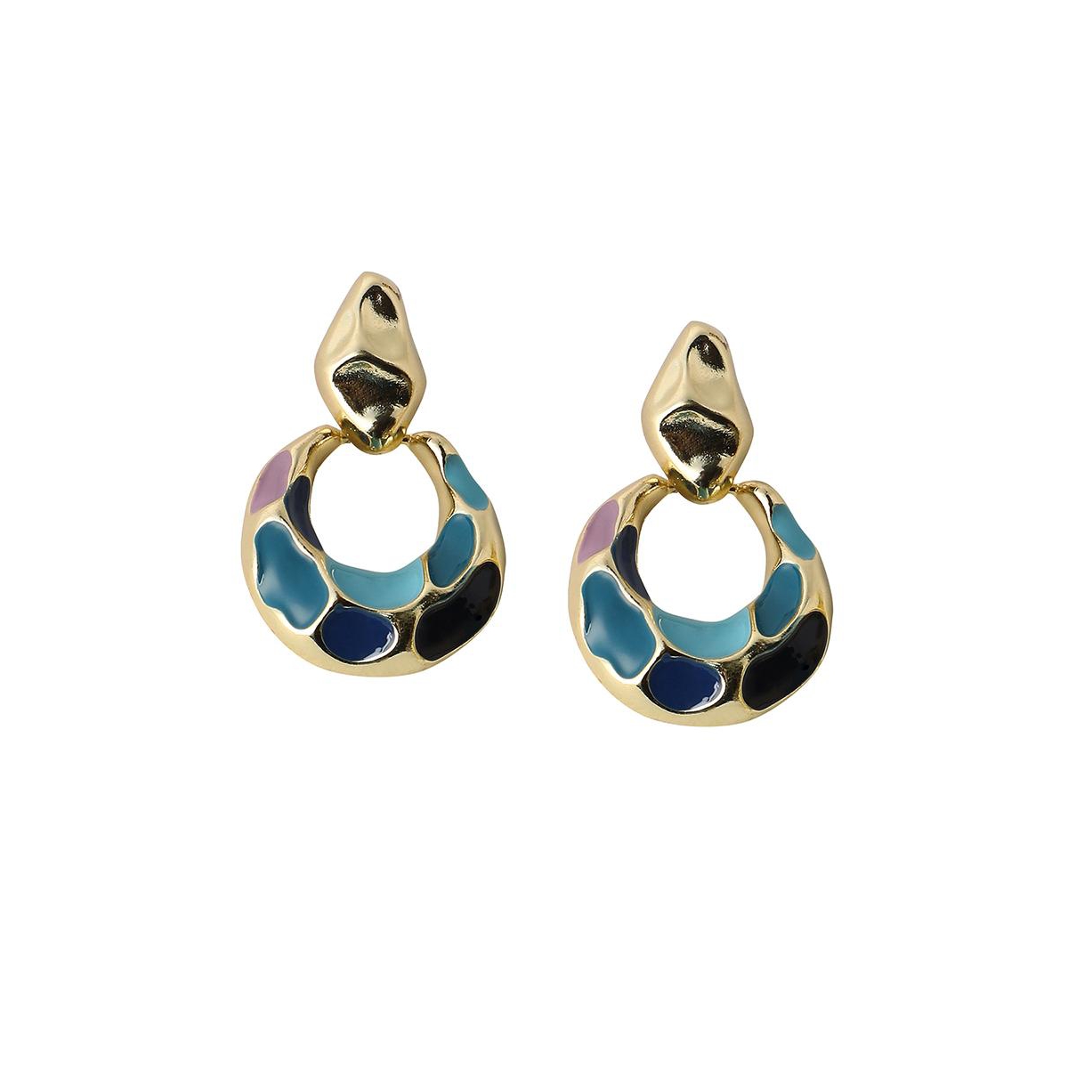 Click here for Sohi Womens The Amari Drop Earrings - Blue prices