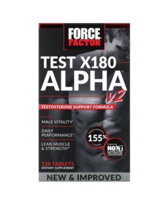 Force Factor Test X180 Alpha V2 - 120 Tablets - Macy's